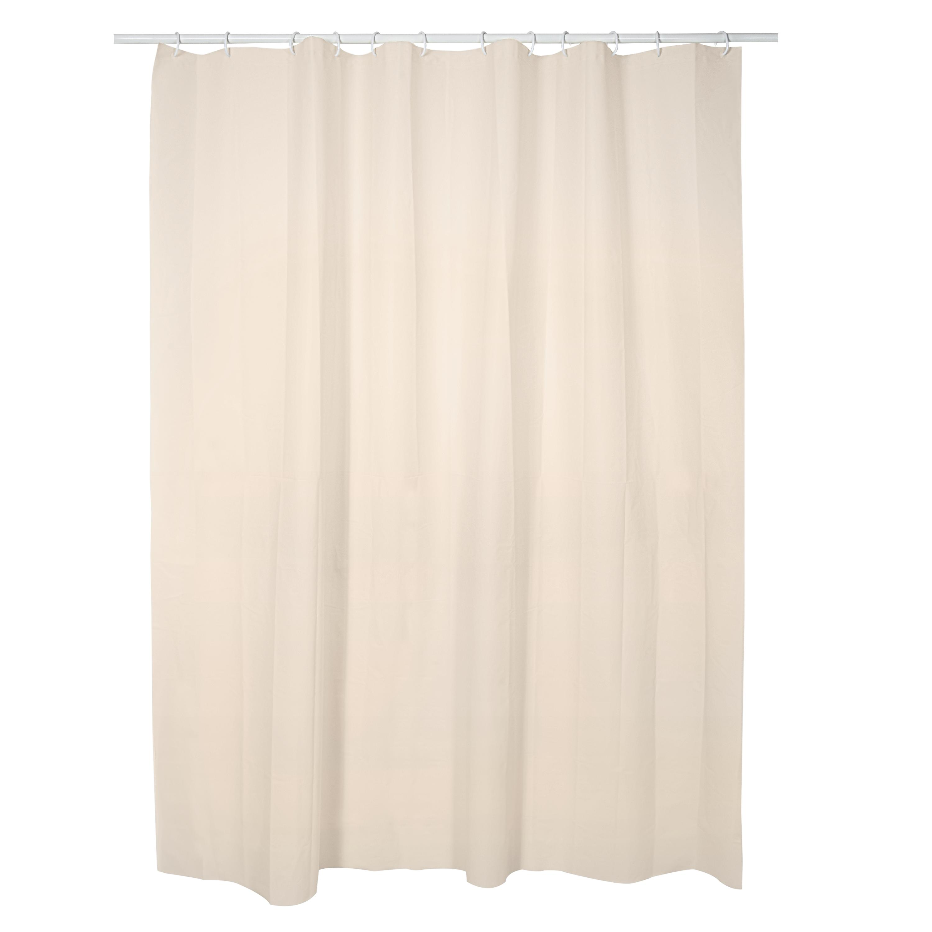 Cortina de baño beige 180x200 cm | Leroy Merlin