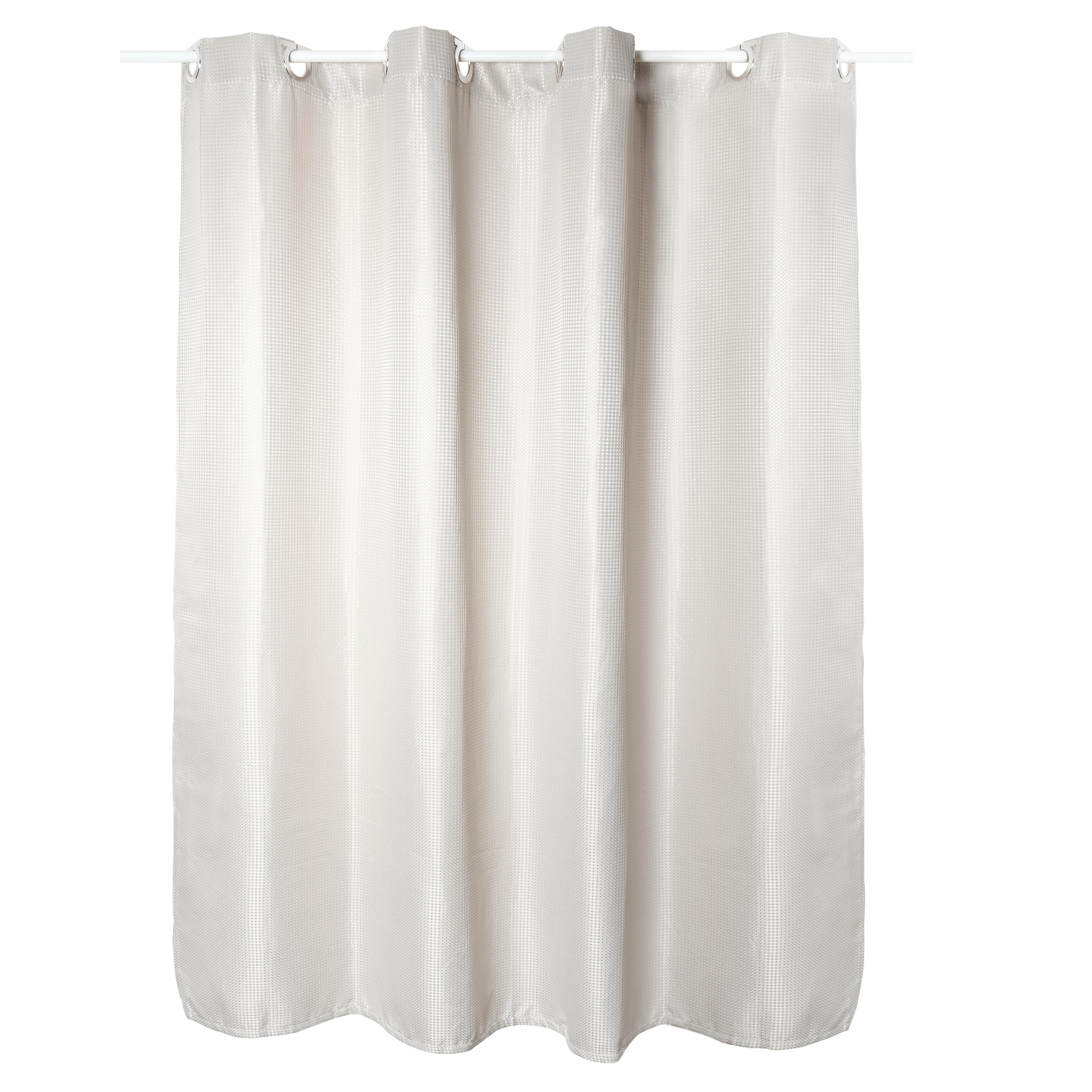 Cortina de baño blanco 180x200 cm | Leroy Merlin