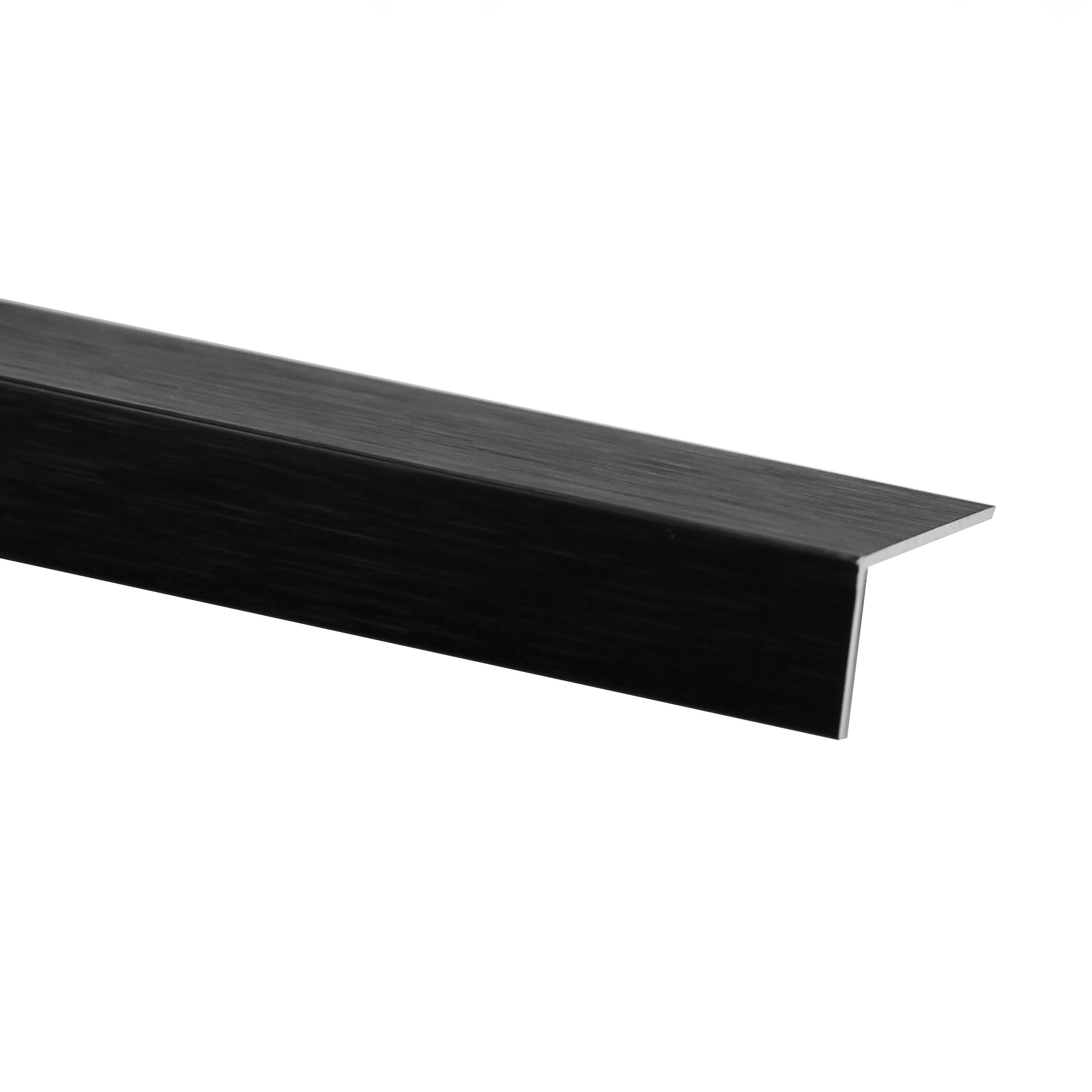 Cornière égale aluminium brossé noir lisse, L.1000 mm | Leroy Merlin