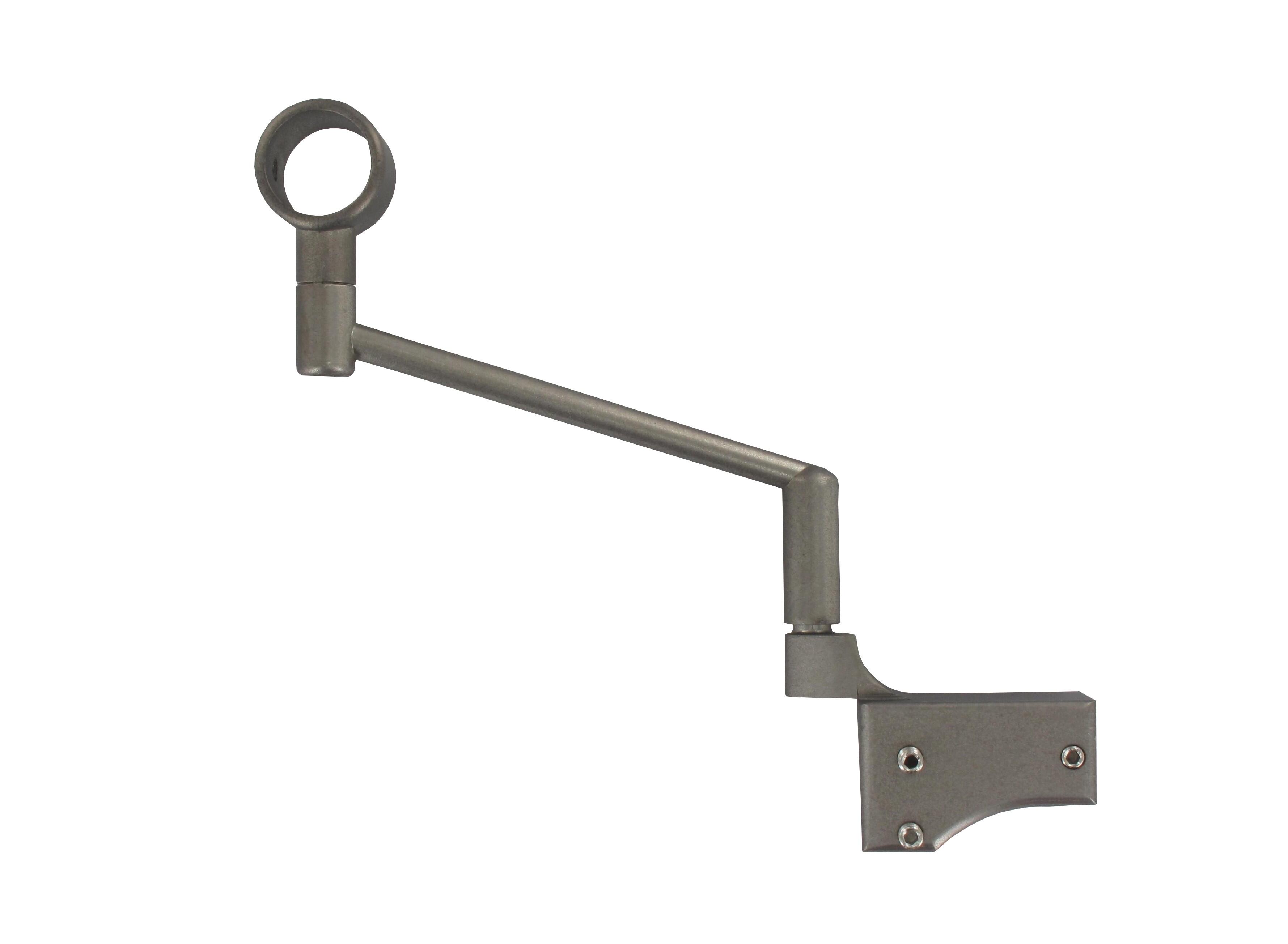 Lot de 2 supports sans perçage support sans perçage Gun, 20 mm gris ...