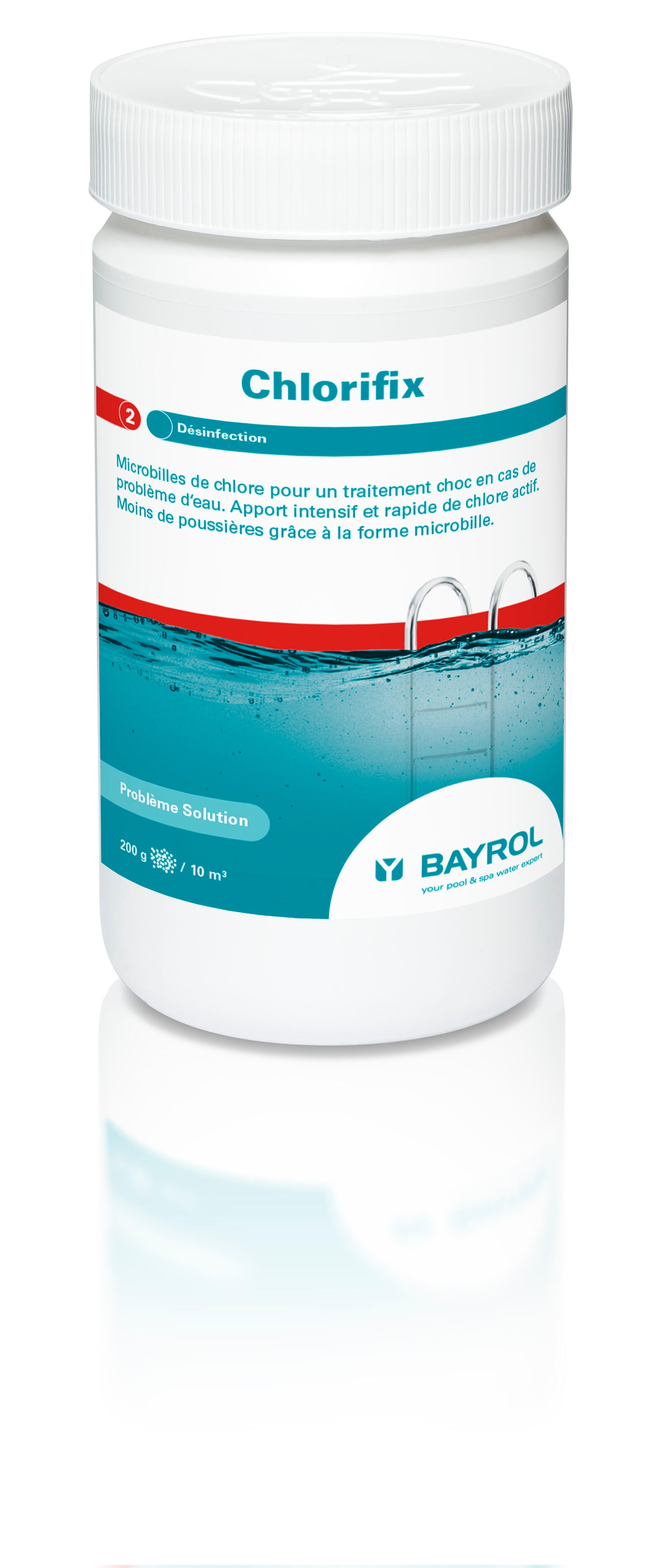 Chlore choc piscine BAYROL Chlorifix, granulé 1 kg | Leroy Merlin