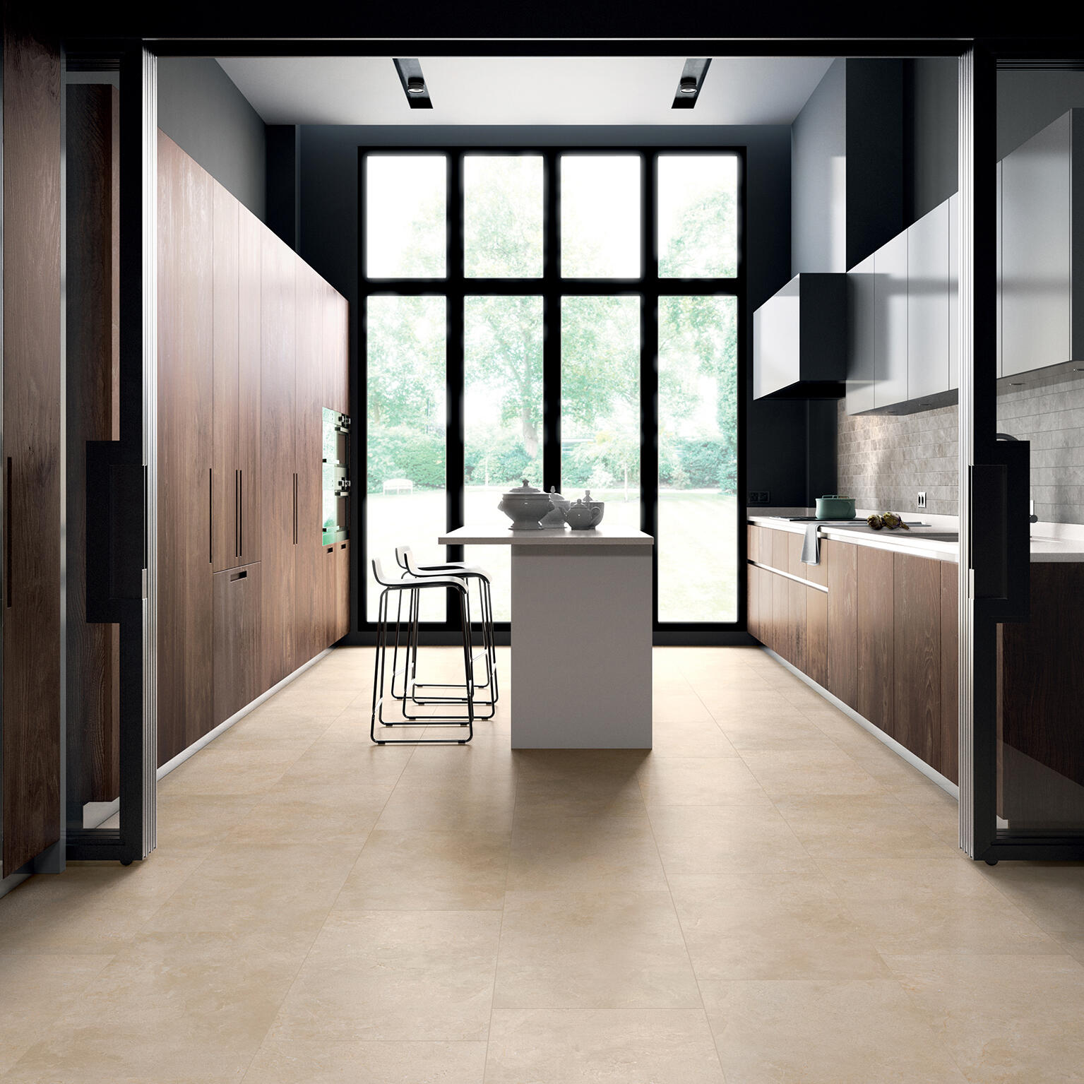 Carrelage effet marbre beige Themar l.60 x L.60 cm | Leroy Merlin