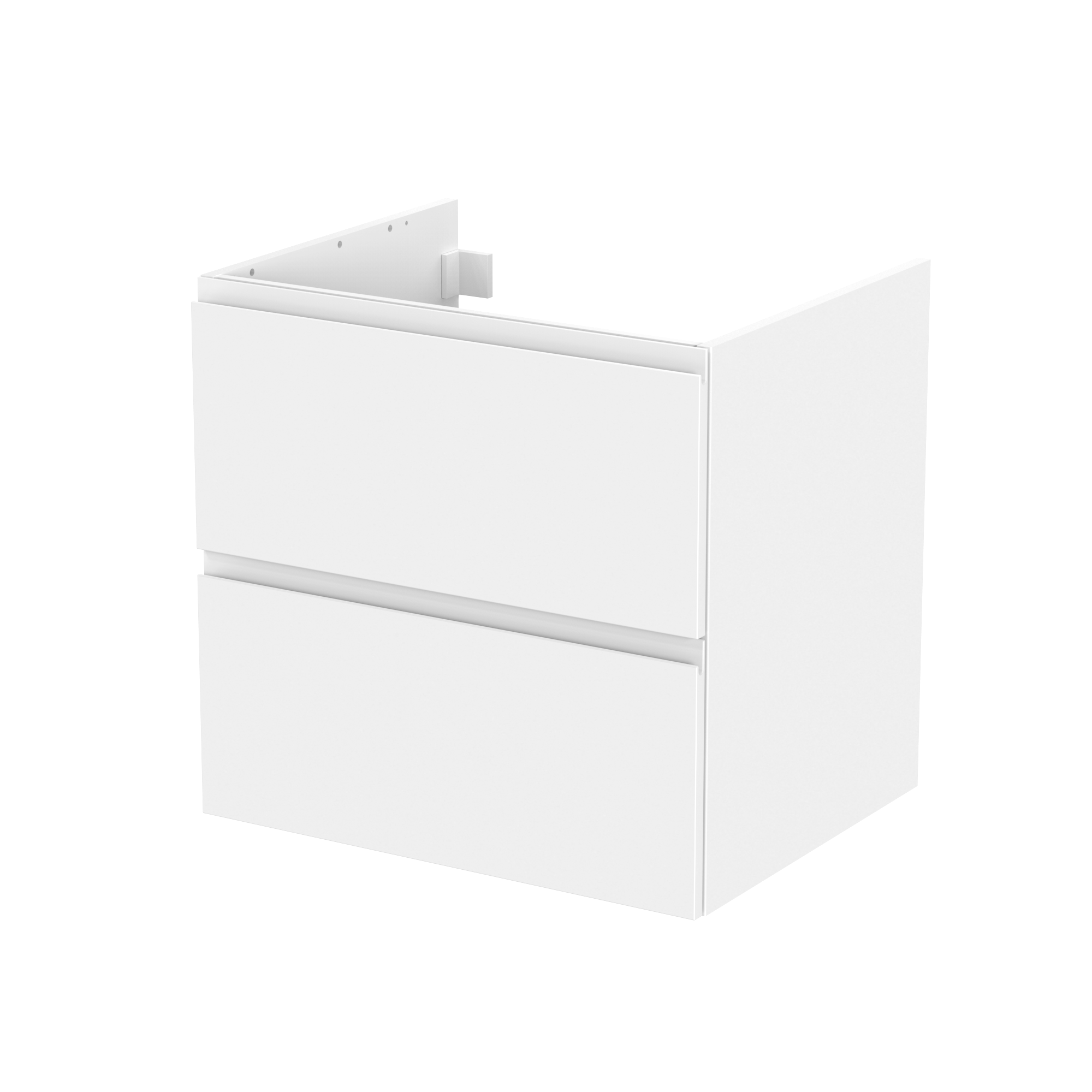 Meuble sous-vasque 2t l.60 x H.58 x P.46 cm blanc mat Remix | Leroy Merlin