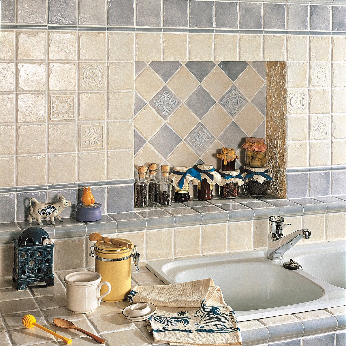 Listello in gres porcellanato Country L 10 x L 10 cm, sp. 8.5 mm ...