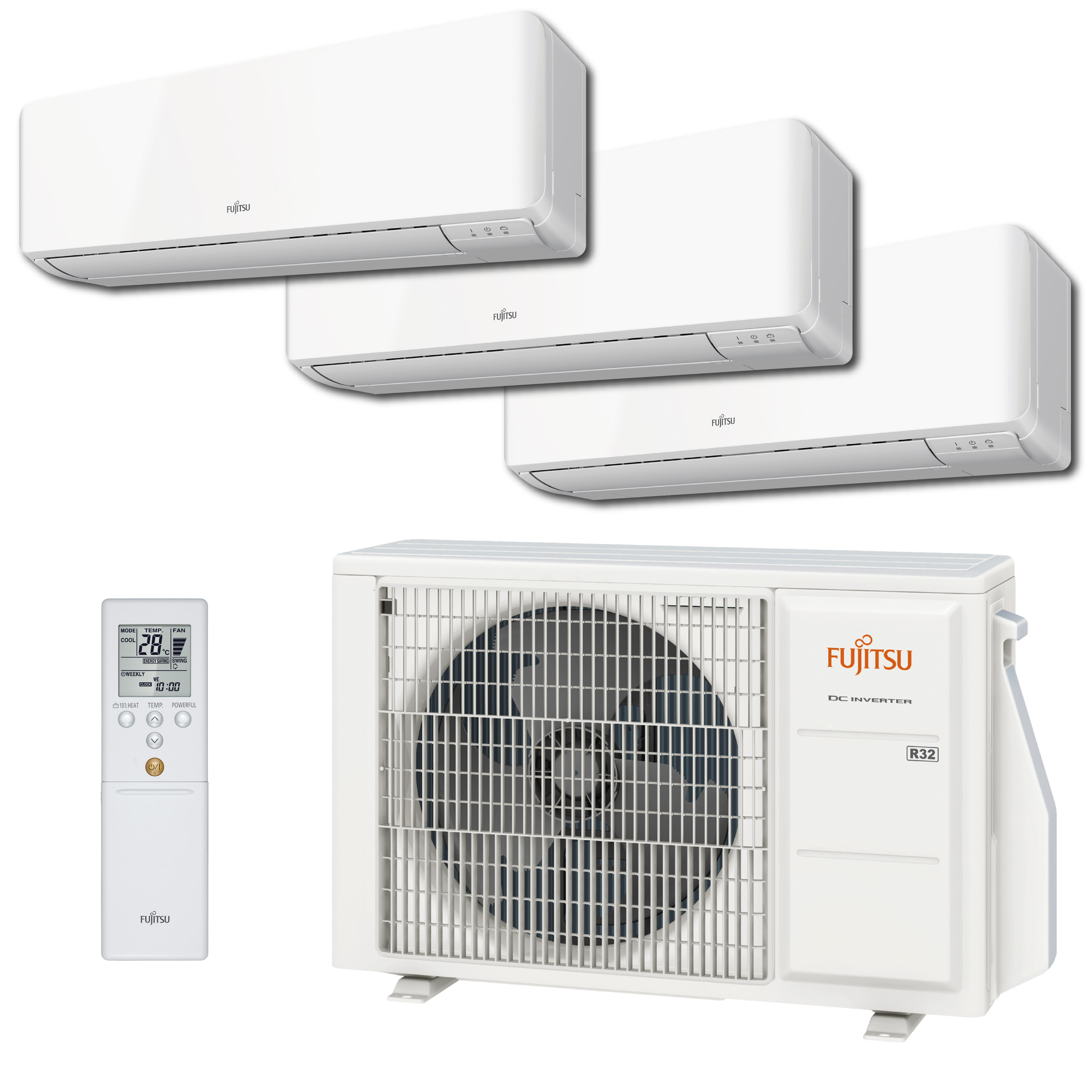 Condizionatore a muro multisplit FUJITSU KM 9 + 9 + 12 24000 BTU 6.80 ...