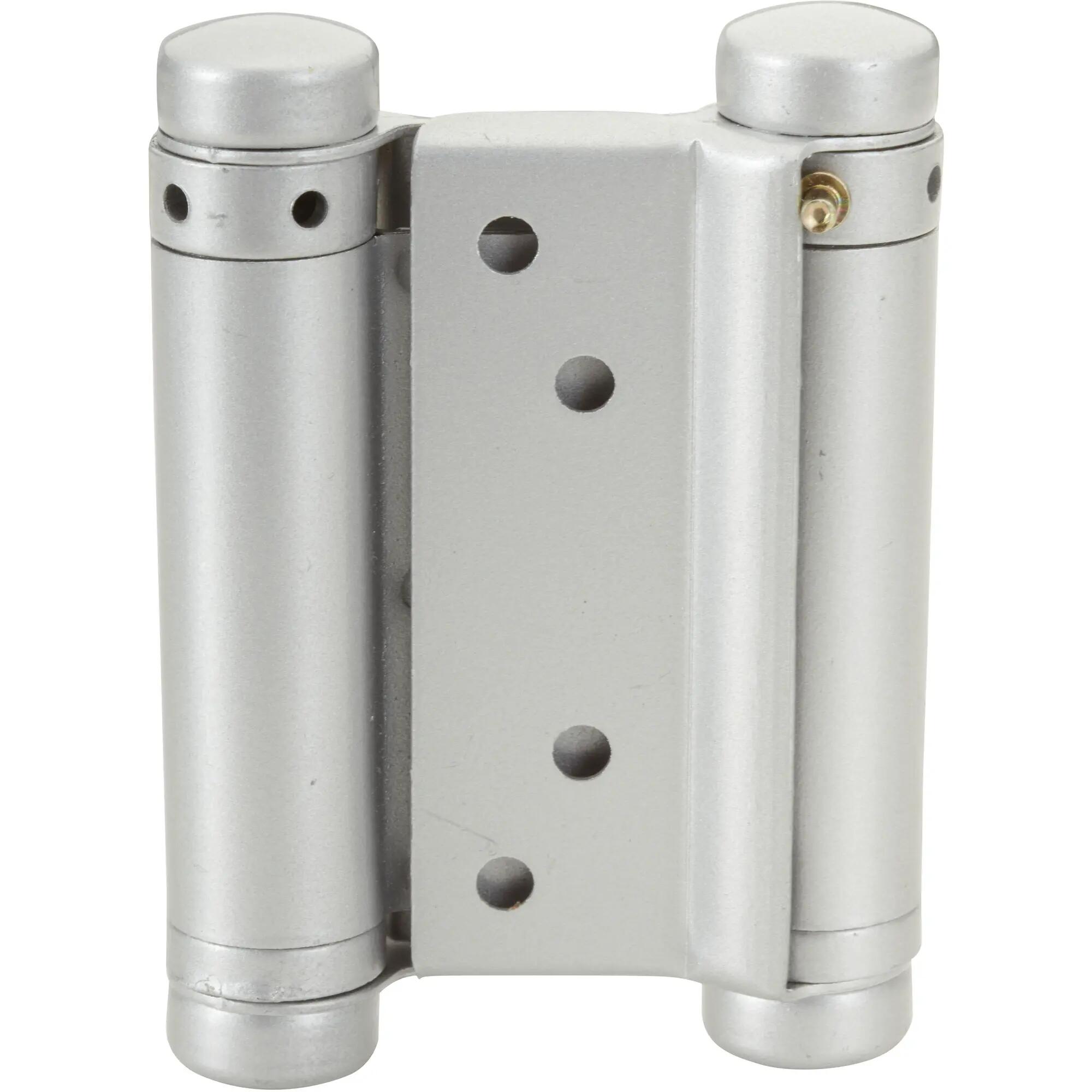 Paumelle acier pour portes va-et-vient HETTICH, acier laqué, L.95 x l ...