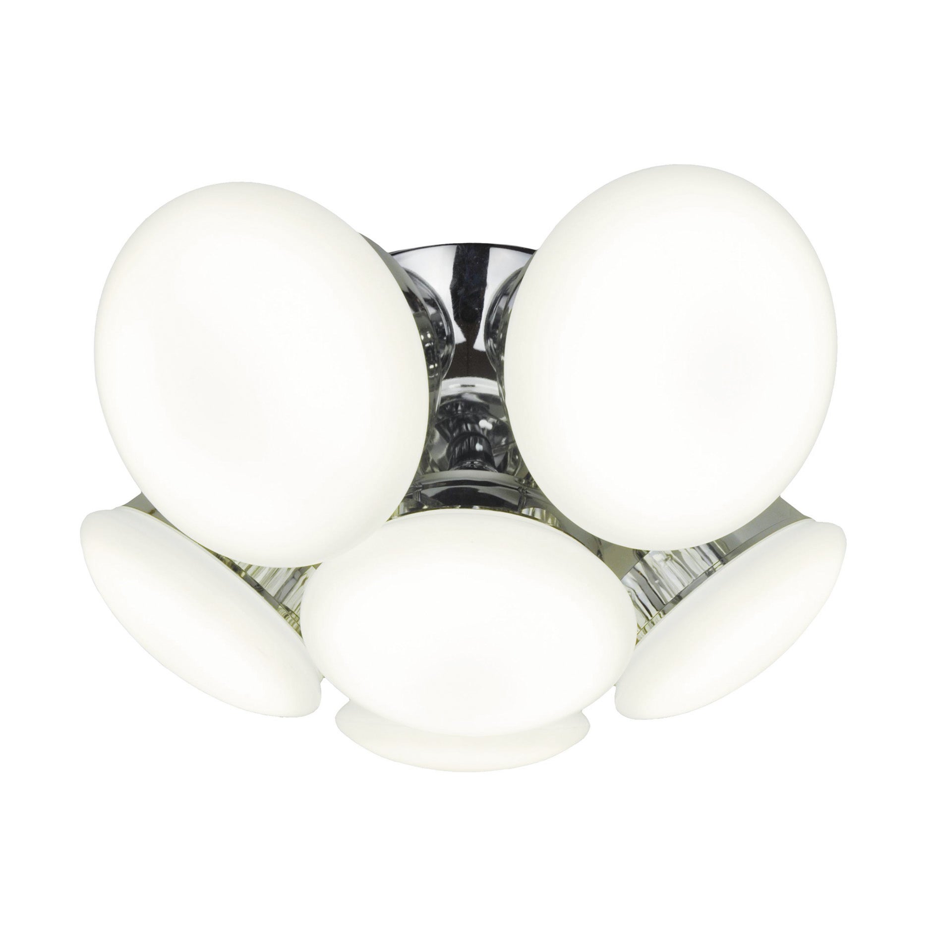 Plafoniera LED Syracuse Ø 46 cm argento IP20 bianco naturale, 6000 ...