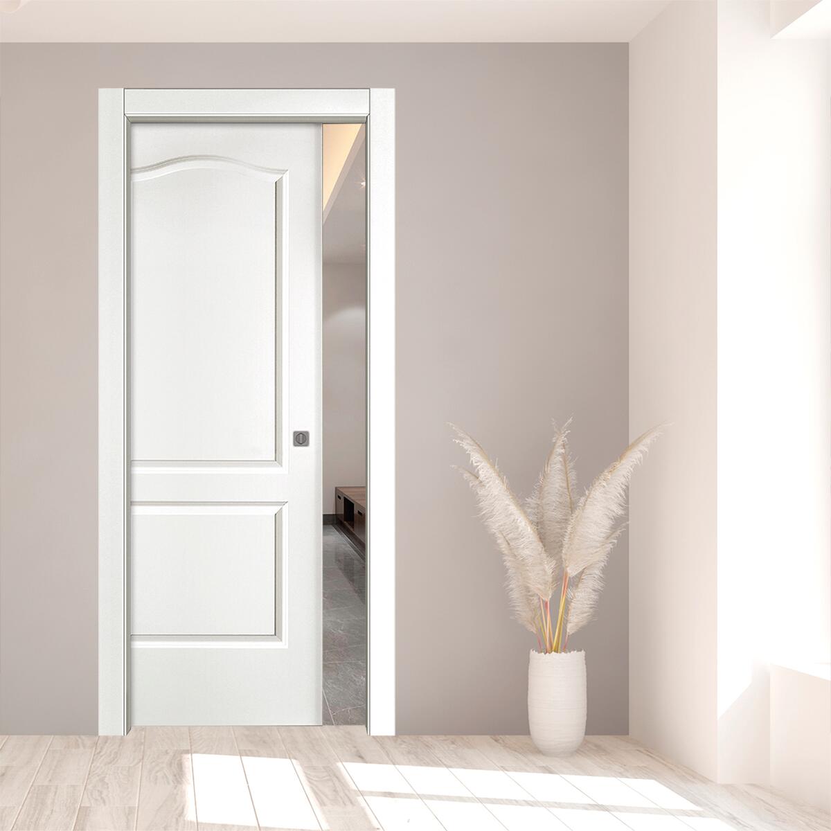 Porta scorrevole Empire bianco L 60 x H 210 cm reversibile | Leroy Merlin