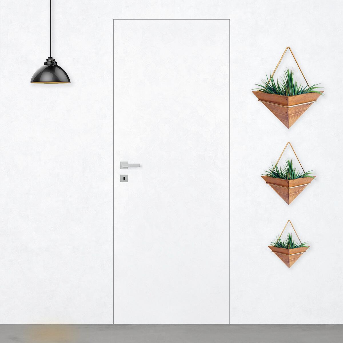 Porta filomuro battente Side F bianco L 60 x H 210 cm reversibile ...