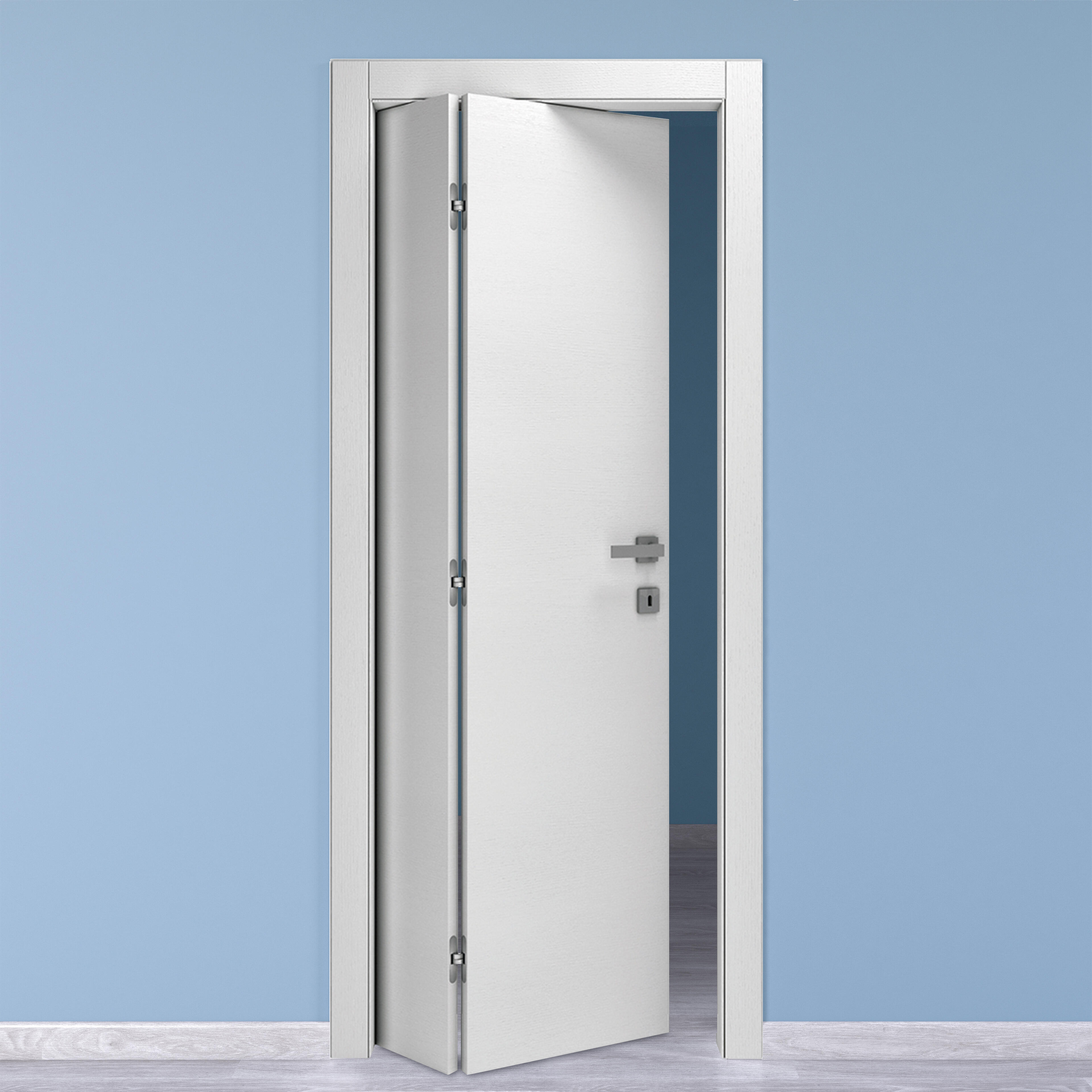 Porta pieghevole a libro asimmetrica Kent bianco L 70 x H 210 cm ...