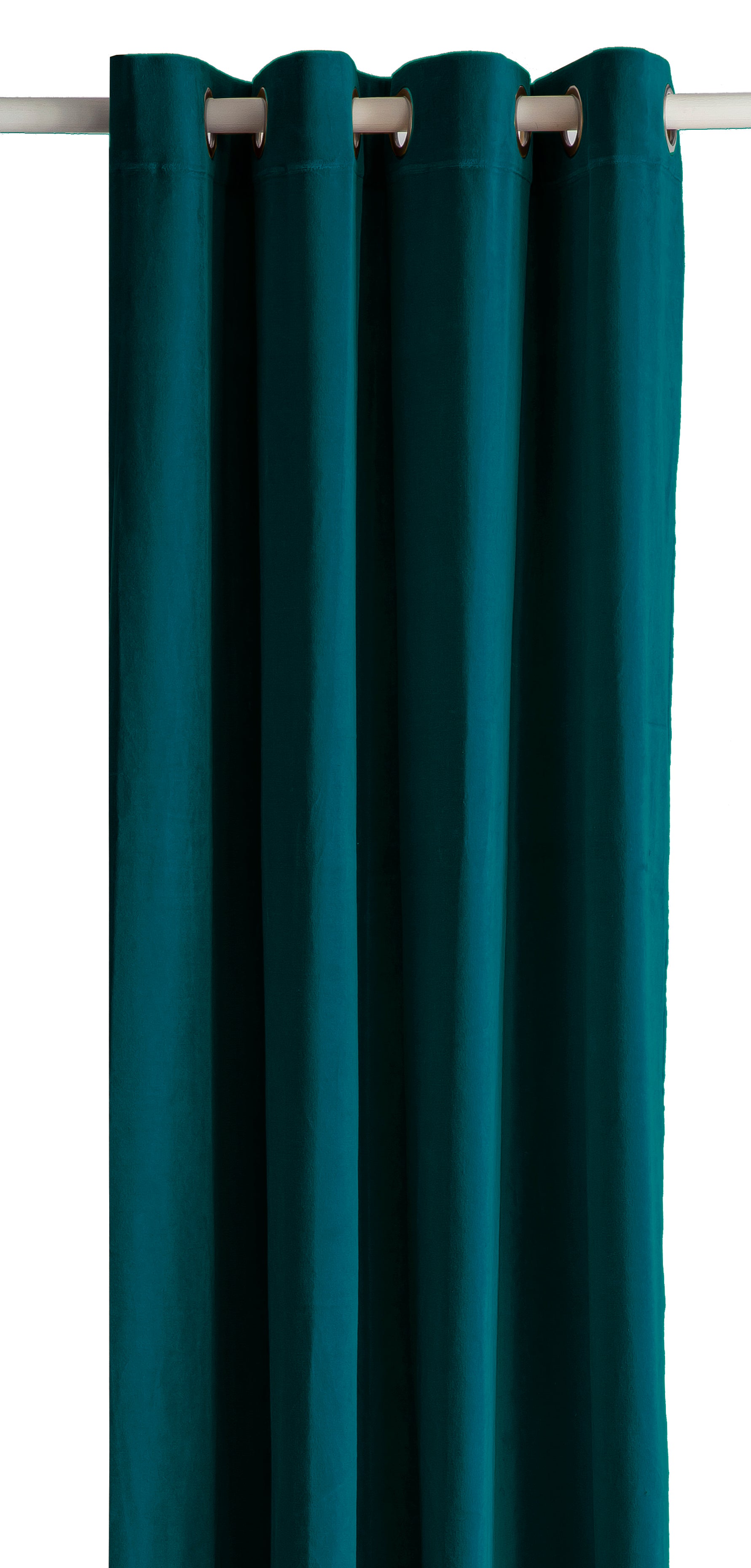 Rideau tamisant, Velours , coton, vert H.260 x l.140 cm | Leroy Merlin