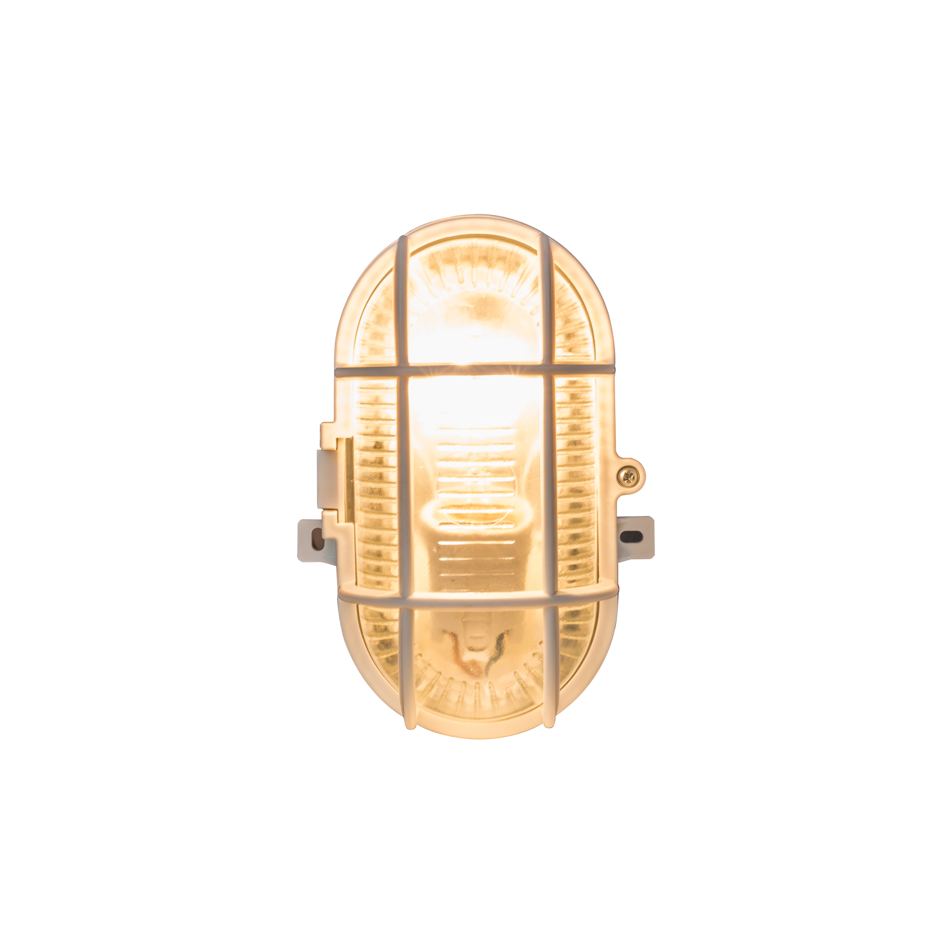 Applique garage Ovale bianco IP44 1X E27 | Leroy Merlin