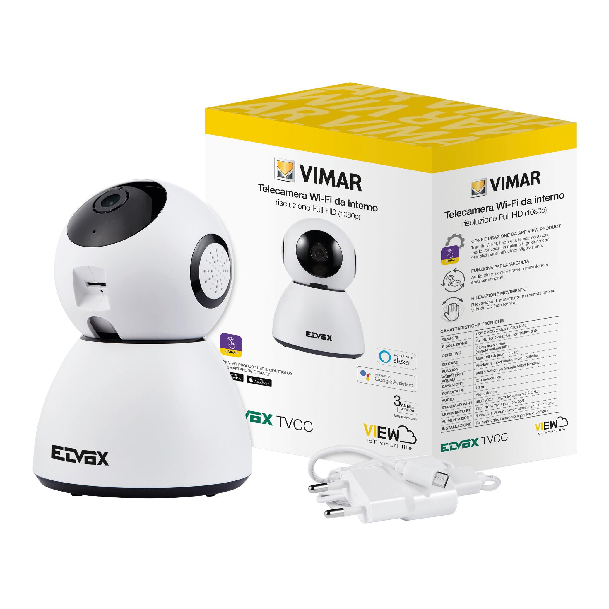 Telecamera di videosorveglianza connessa ELVOX VIMAR 1080p, per interno ...