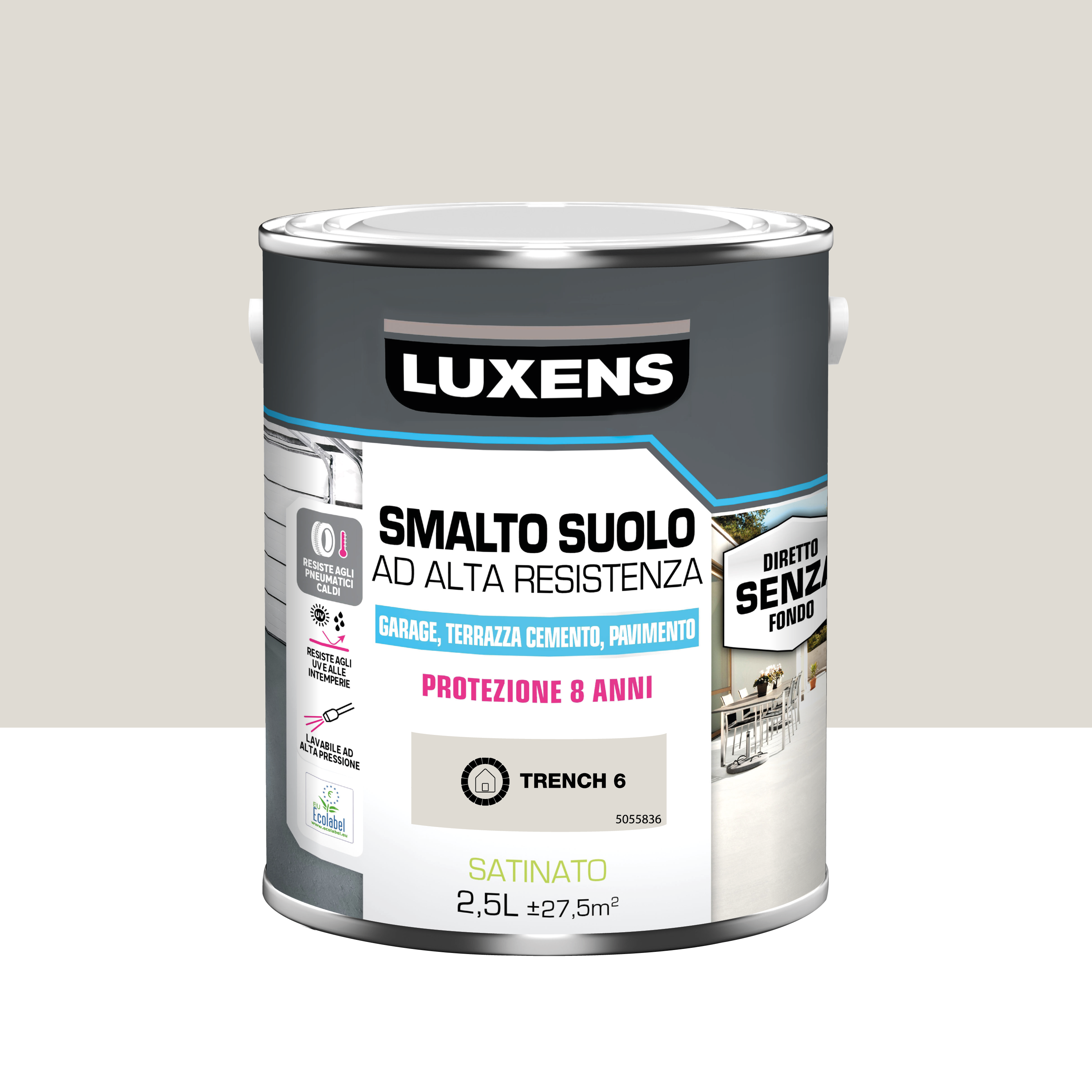 Vernice pavimento LUXENS beige 2.5 L | Leroy Merlin