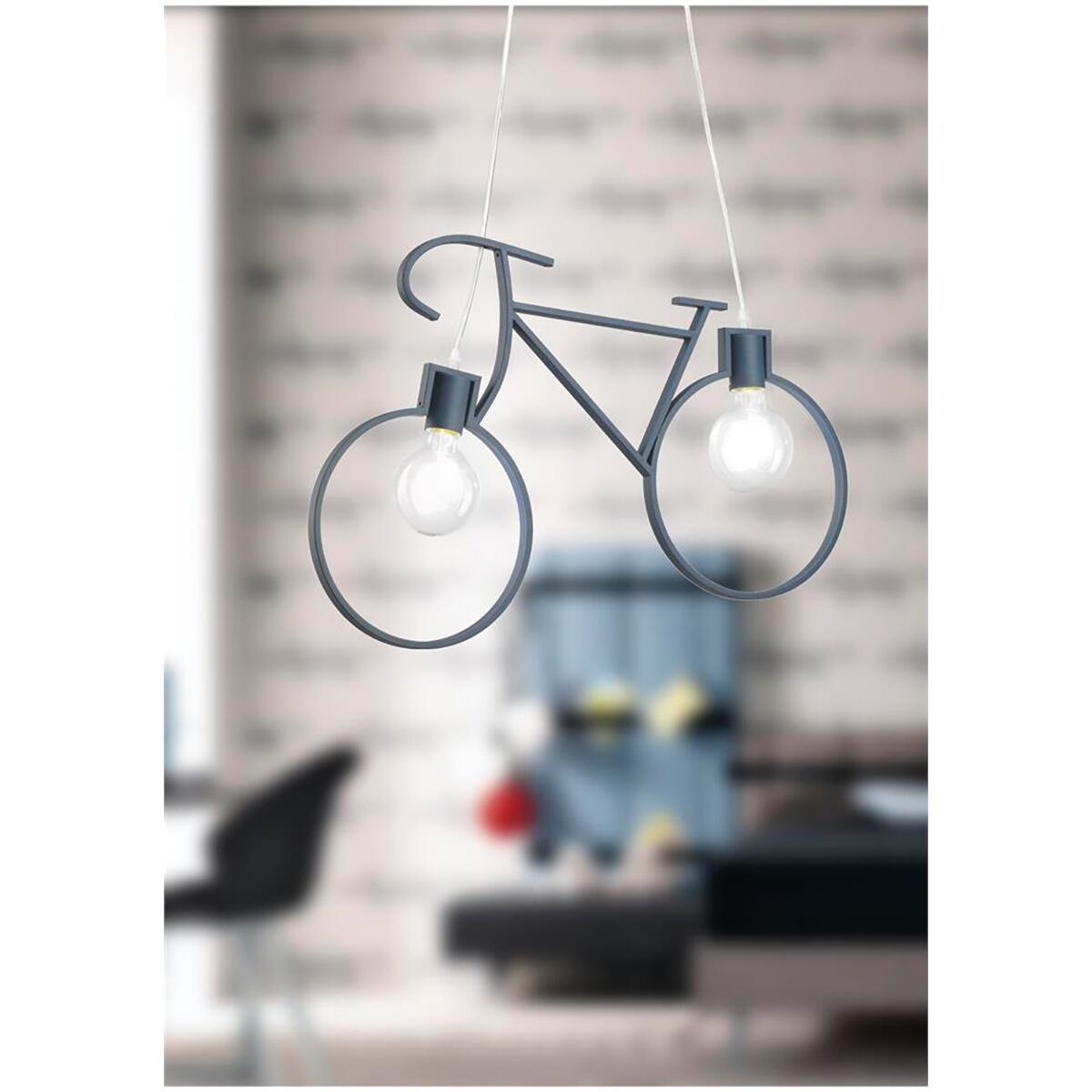 Lampadario Pop Lampadario Pop Bike blu 2x E27 blu paralume blu 2x E27 | Leroy Merlin