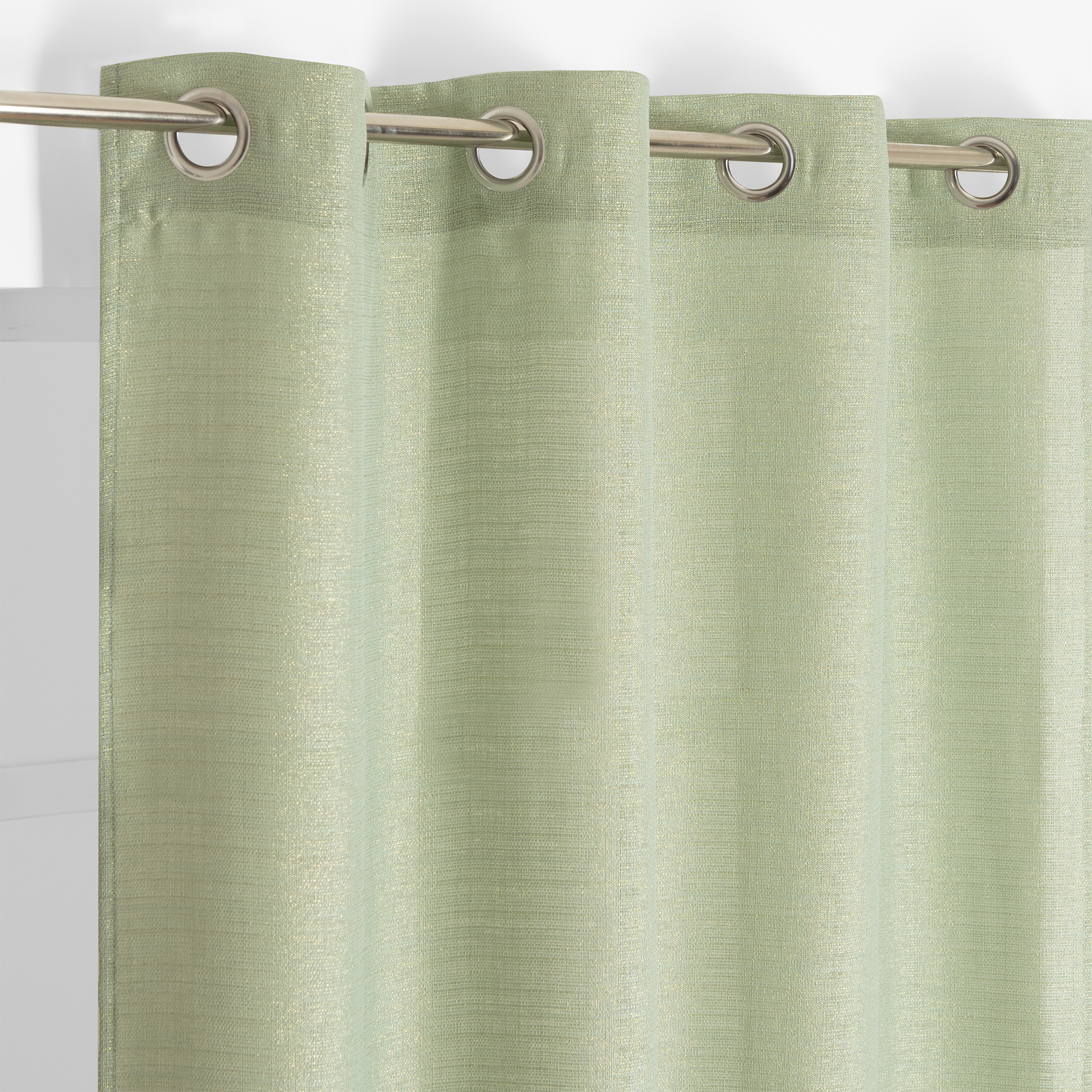 Rideau tamisant, Dario, vert H.280 x l.140 cm INSPIRE | Leroy Merlin