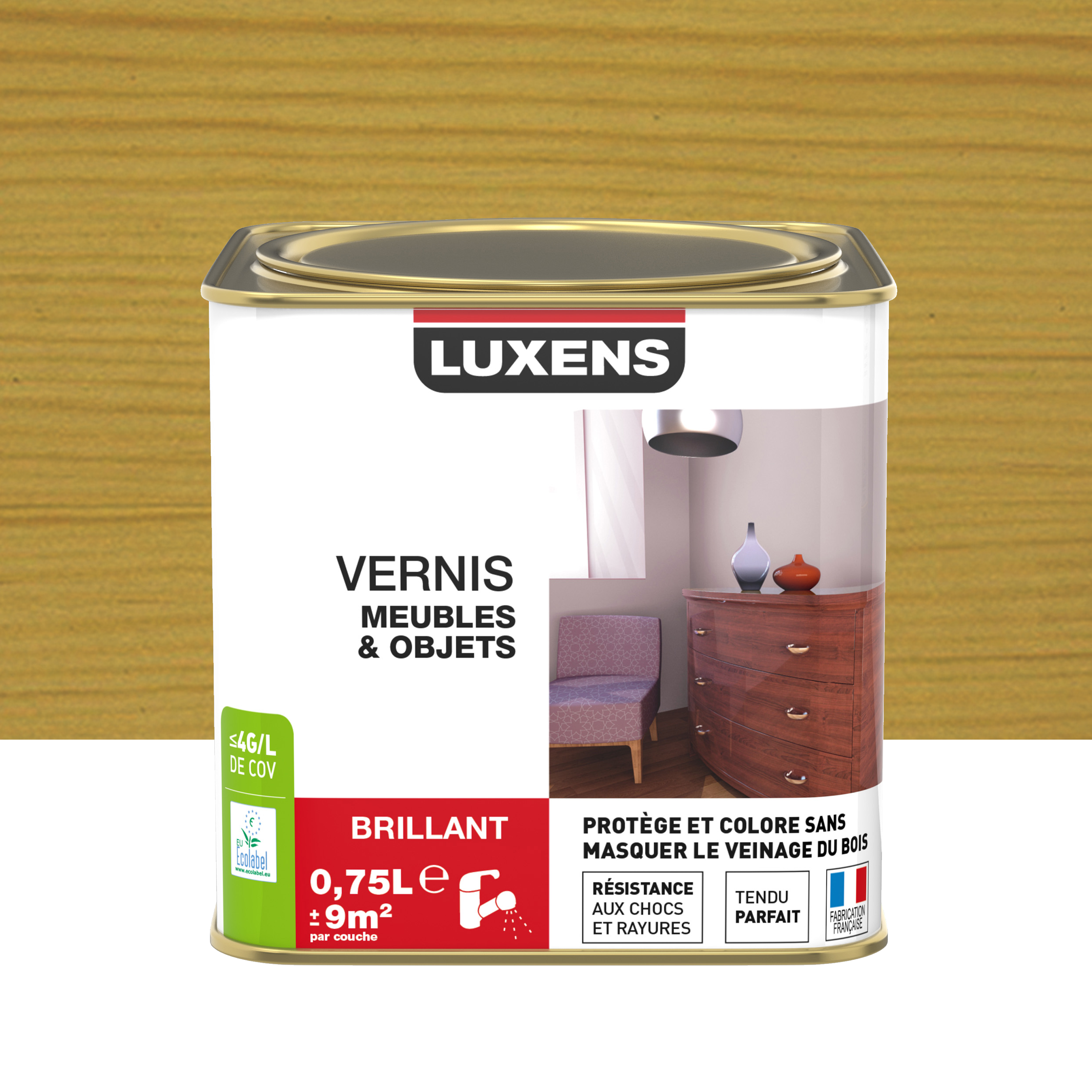 Vernis meuble et objet LUXENS, chêne clair brillant, 0.75l | Leroy Merlin