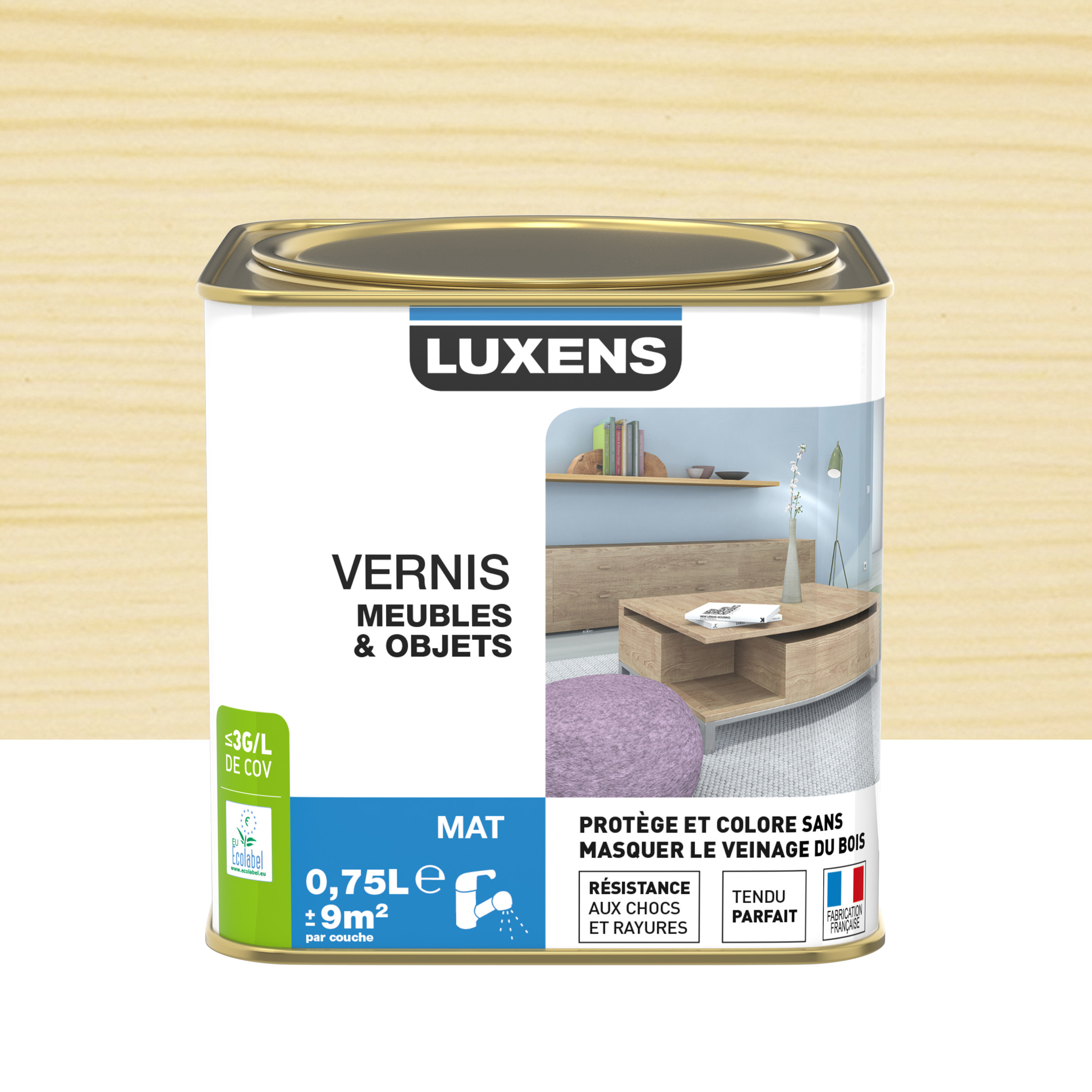 Vernis meuble et objet LUXENS, incolore mat, 0.75l | Leroy Merlin