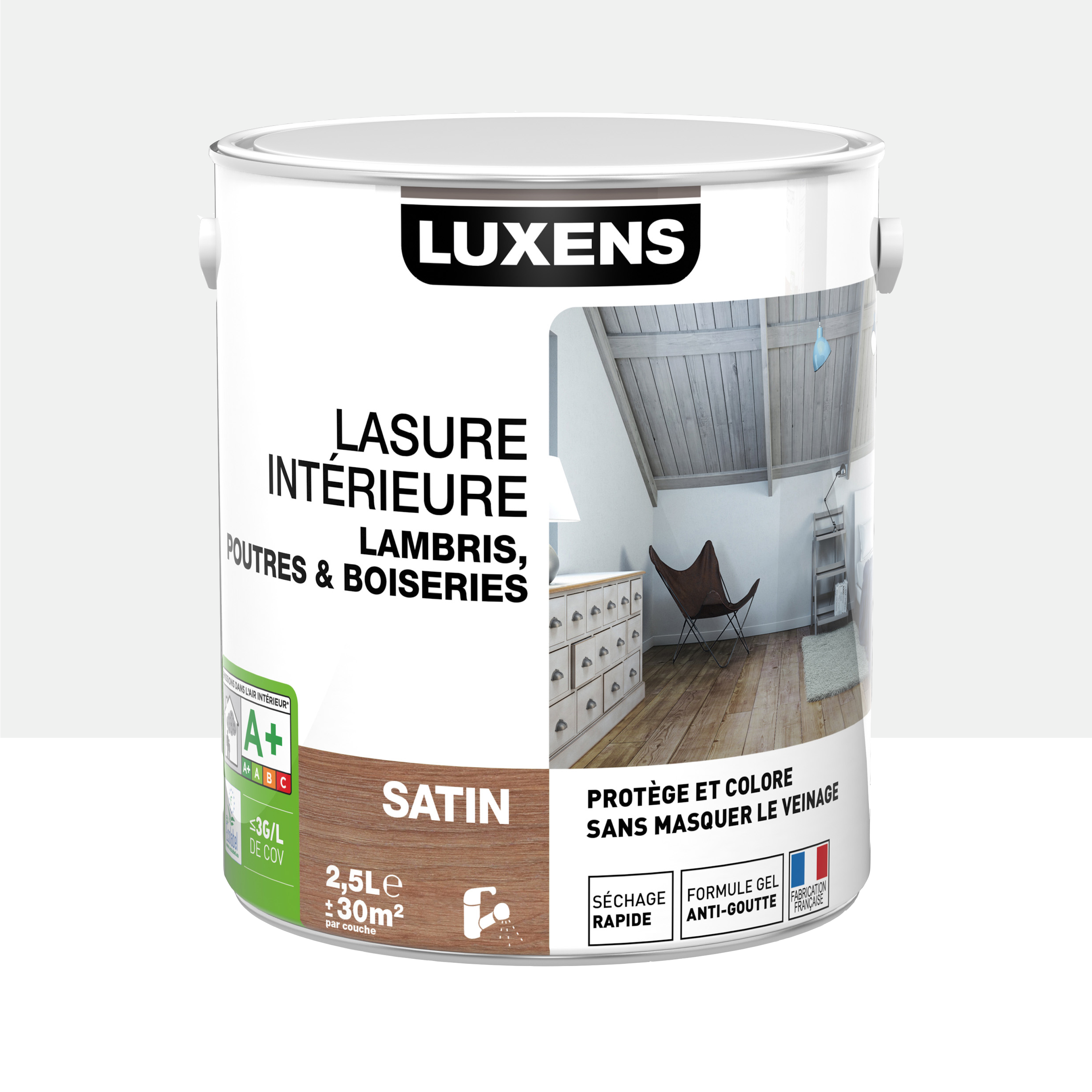 Lasure bois intérieur, toutes pièces (hors cuisine et bain) LUXENS ...
