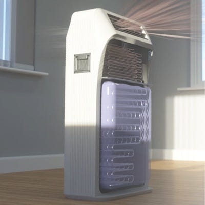 Climatiseur connecté mobile réversible QLIMA Sans évacuation 2500 W | Leroy Merlin