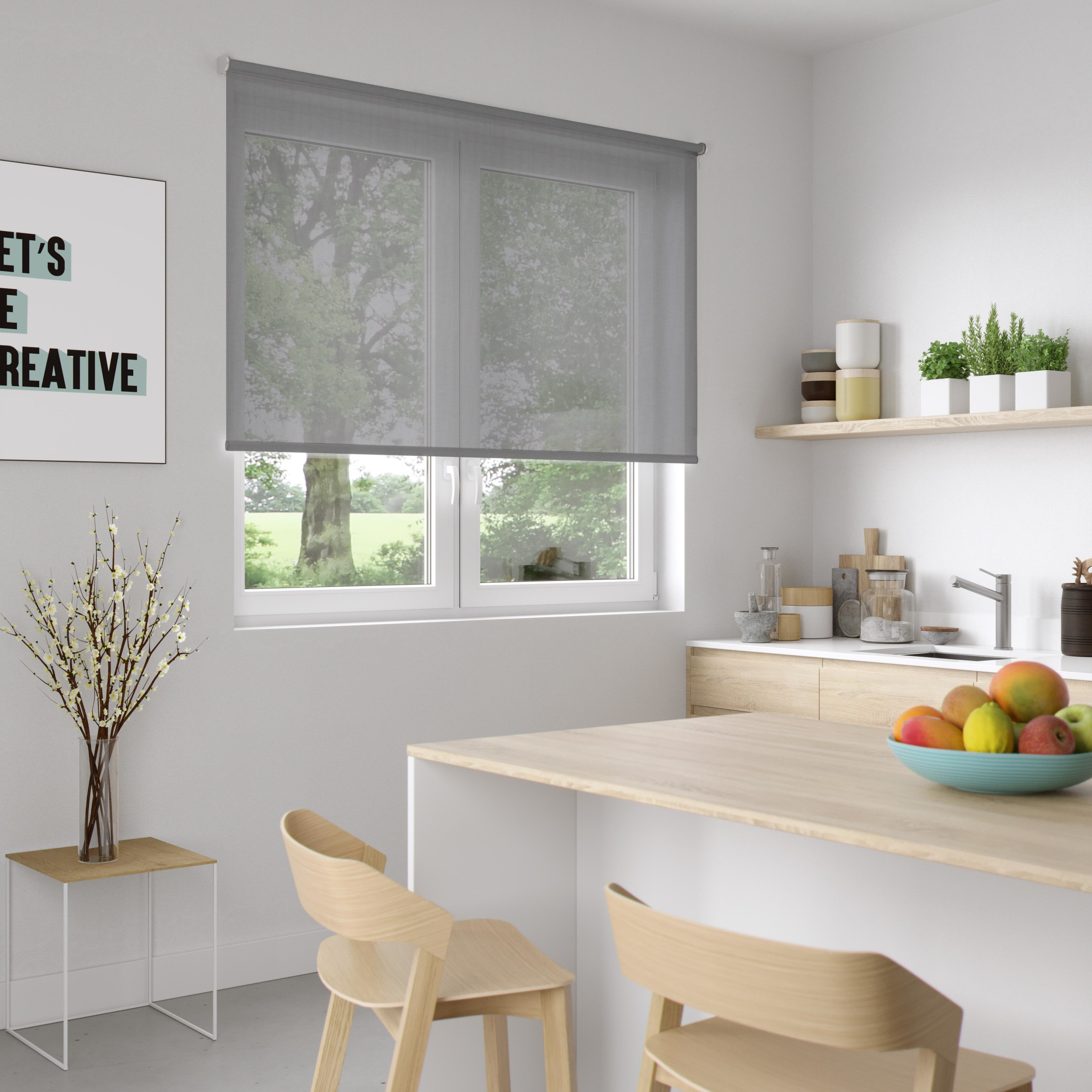 Tenda a rullo motorizzata filtrante INSPIRE Canberra grigio 200 x 250 ...