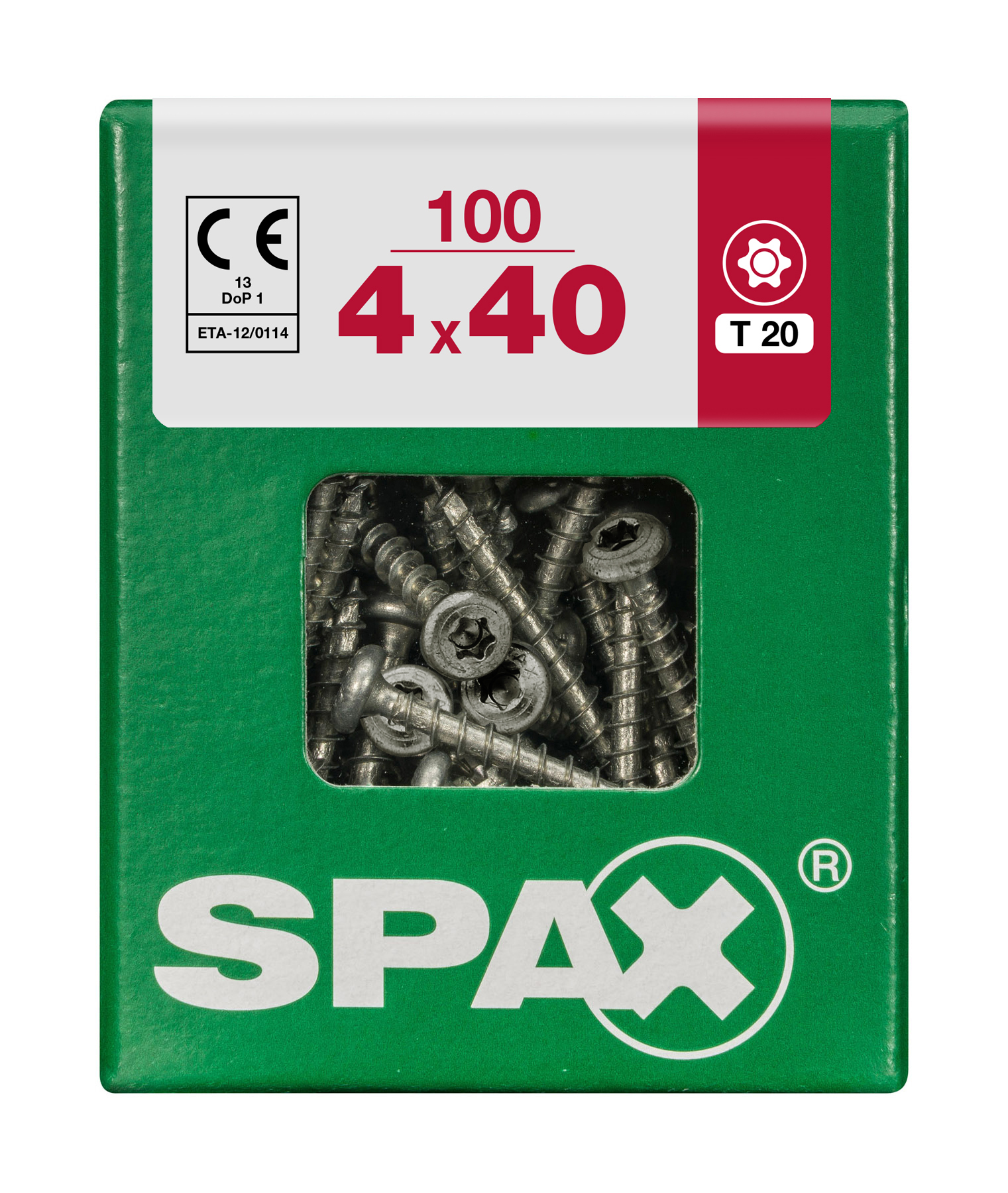 100 vis acier tête ronde t-star+ SPAX, Ø4 x L.40 mm | Leroy Merlin