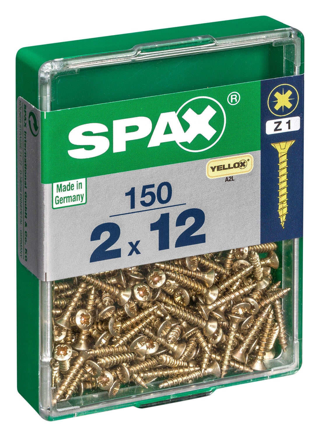 150 vis acier tête fraisée pozidriv SPAX, Ø2 x L.12 mm | Leroy Merlin