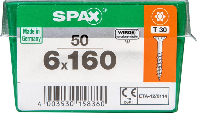 Vis spax 6 x 160 au meilleur prix | Leroy Merlin