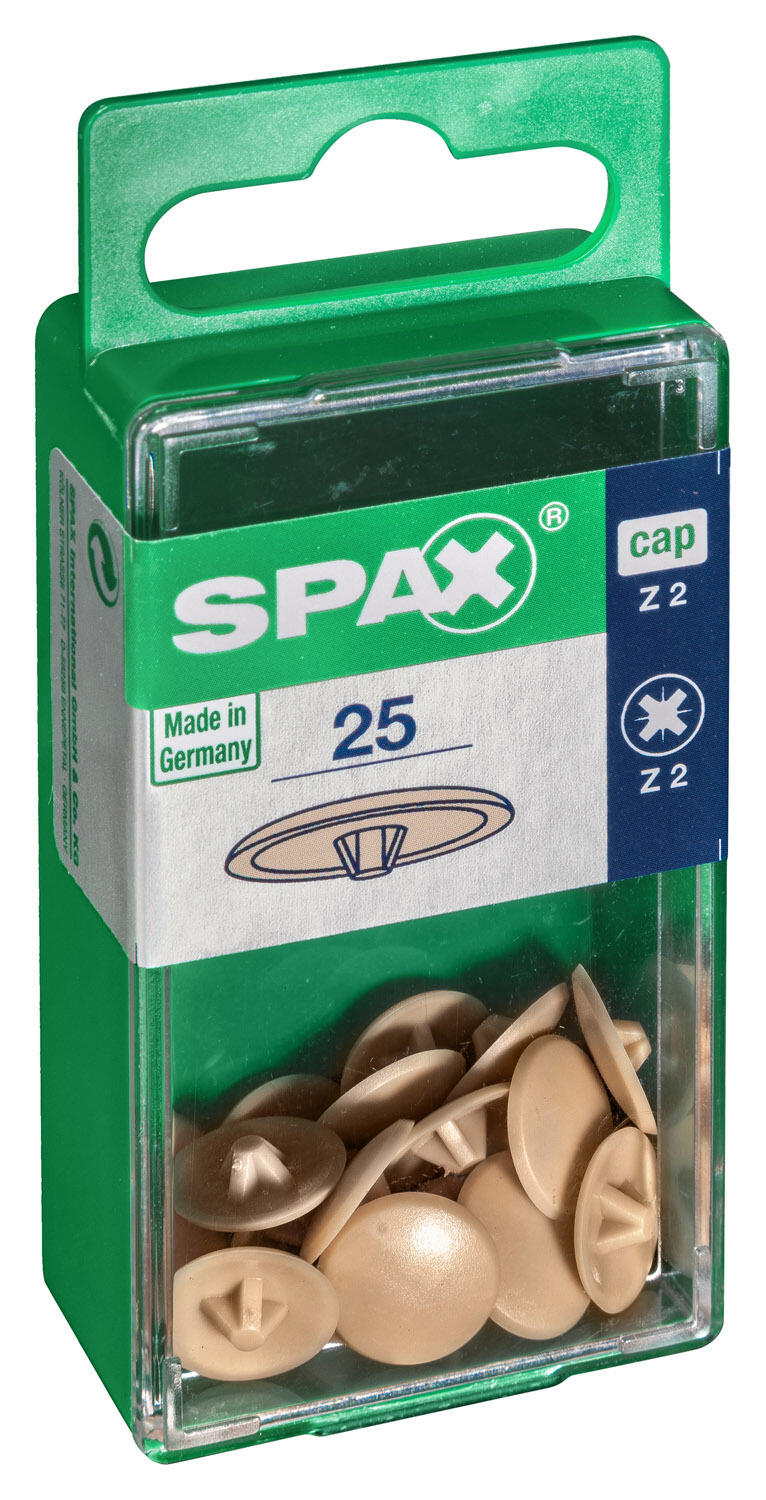 Lot de 25 caches-vis pvc rond beige SPAX Ø12 mm | Leroy Merlin
