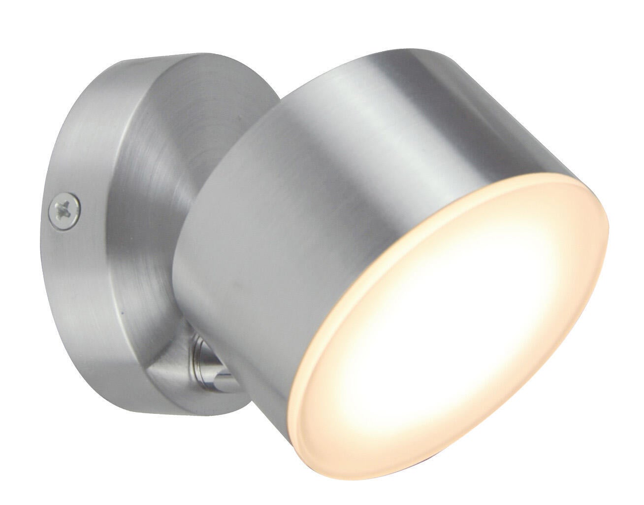 Applique LED, aluminium / acrylique, gris, Dopan, INSPIRE | Leroy Merlin