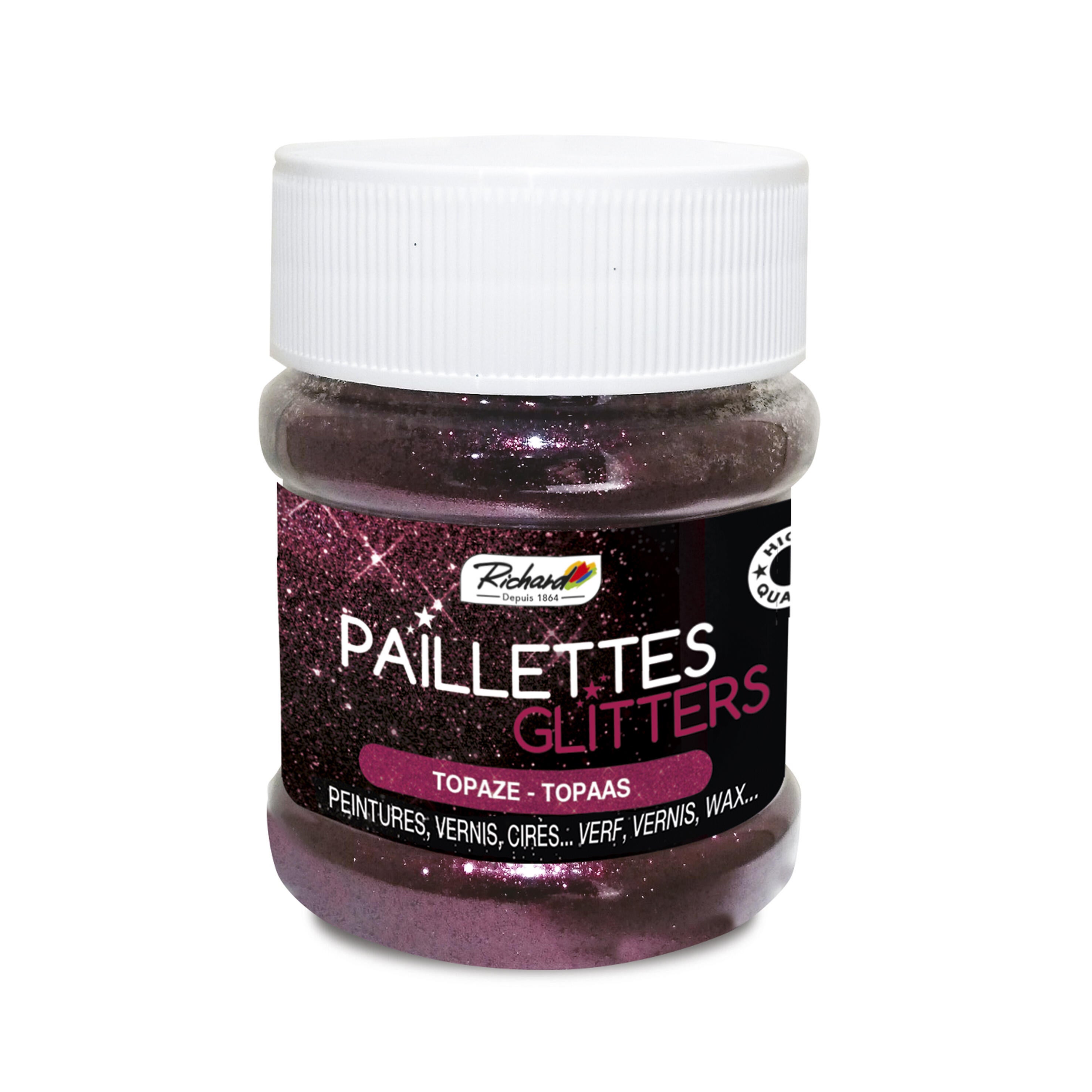 Additif pour peinture Paillettes glitters RICHARD, topaze 80 Gramme ...