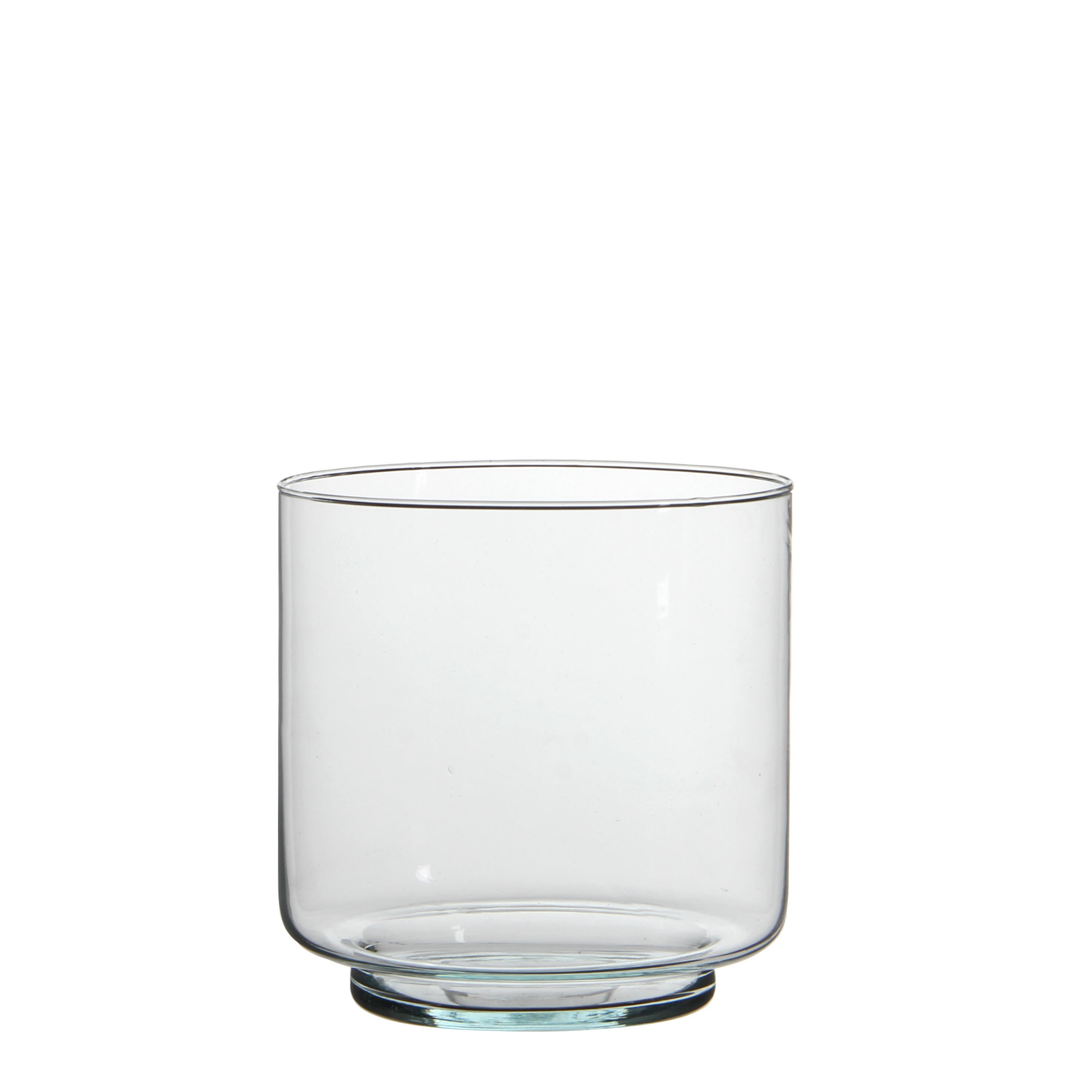 Vase décoratif verre incolore / transparent l.14.5 x H.14.5 cm, Diam.14 ...