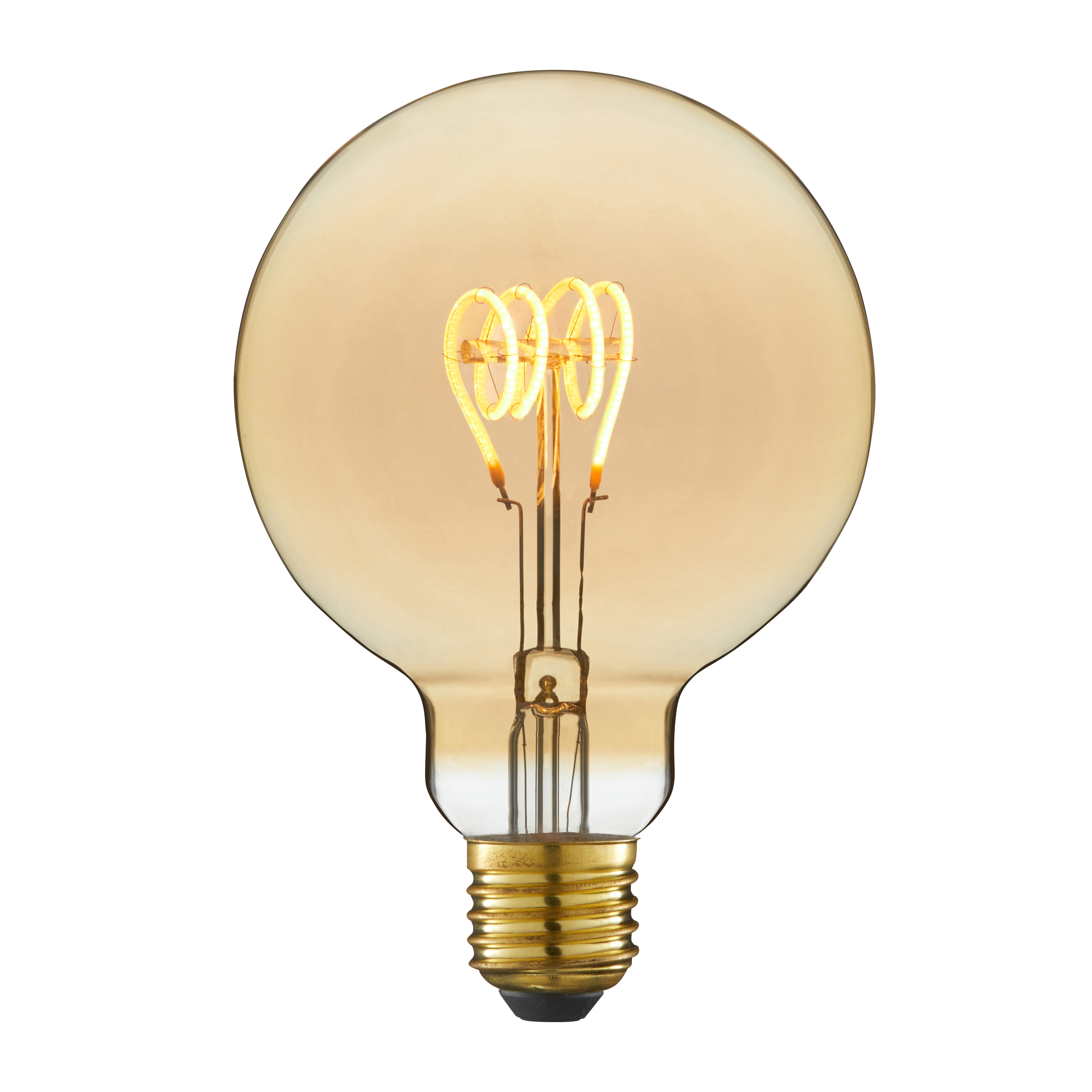 Ampoule led filament déco, globe 95mm E27, 400Lm = 35W, blanc très ...