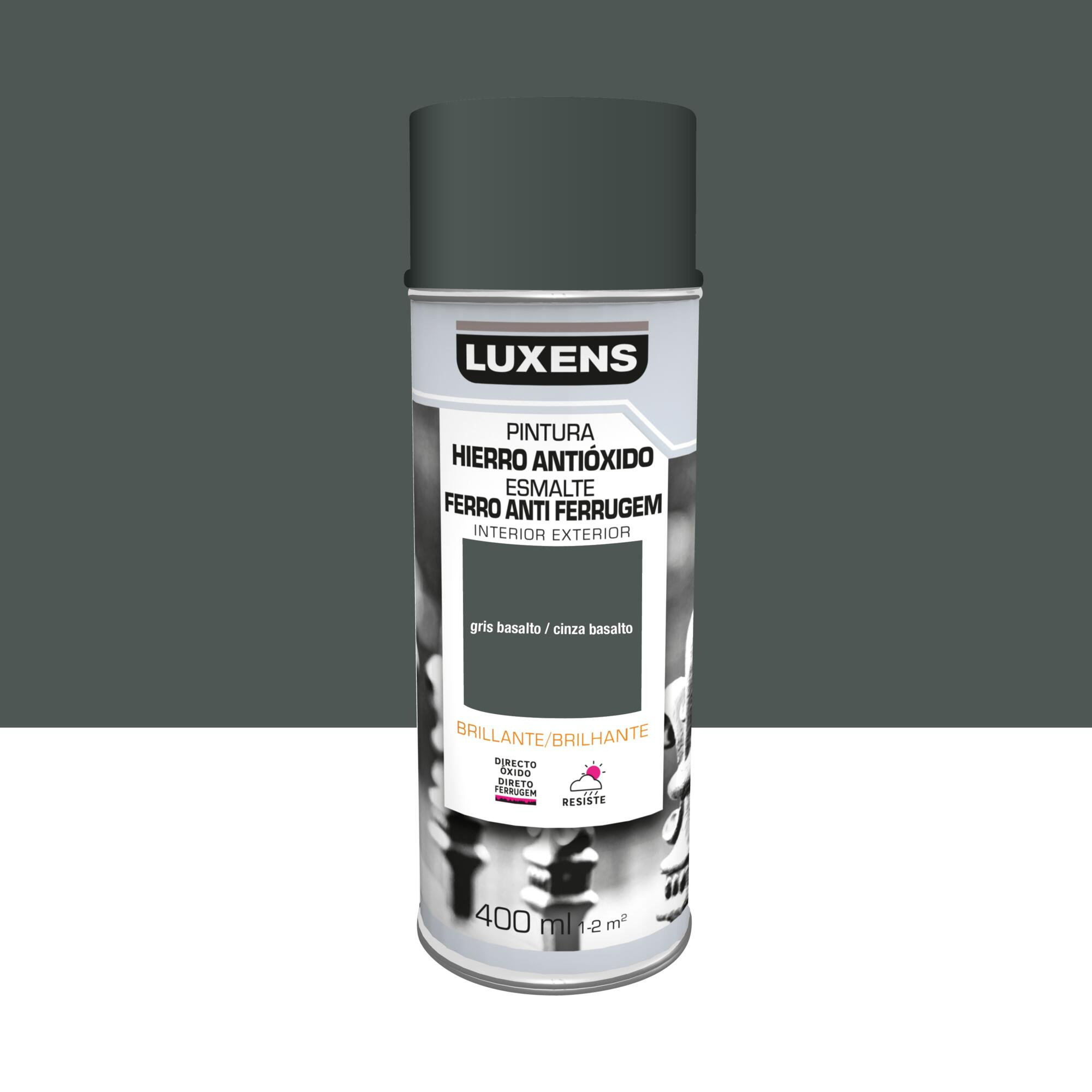 Spray antioxido brillante LUXENS 400ml gris piedra | Leroy Merlin