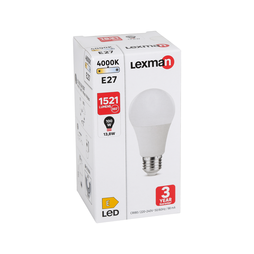 Λάμπα LED SMD LEXMAN 14.5W 1521 LUMEN E27 4000K ουδέτερο φως