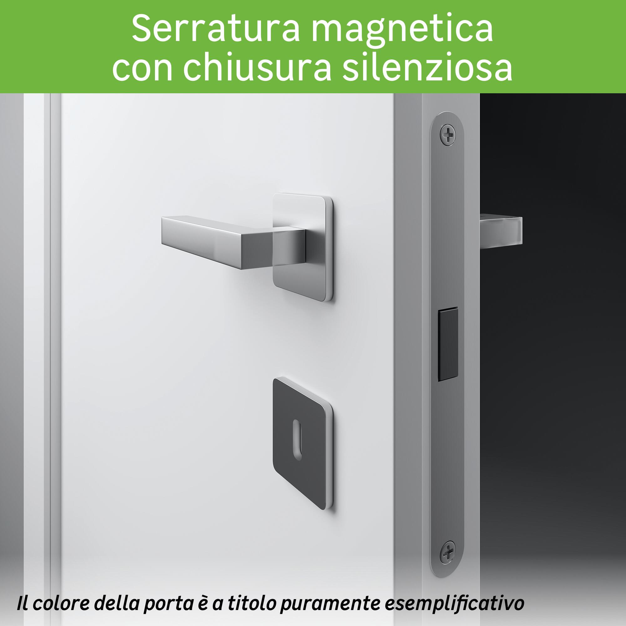 Porta doppia anta battente Nakano grigio L 160 x H 210 cm sinistra ...