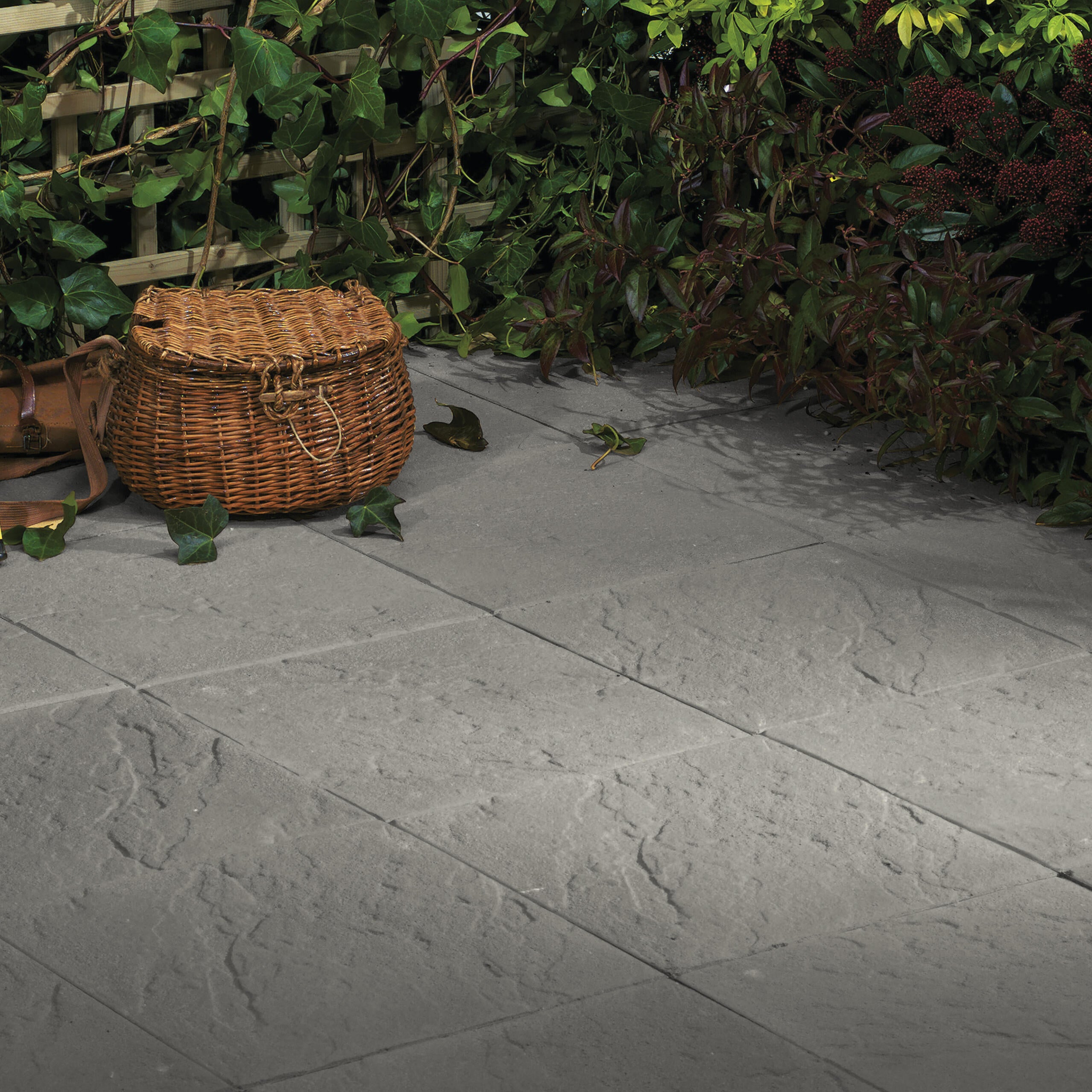 Dalle béton Kerry au m², grise, L.40 x l.40 cm x Ep.35 mm | Leroy Merlin