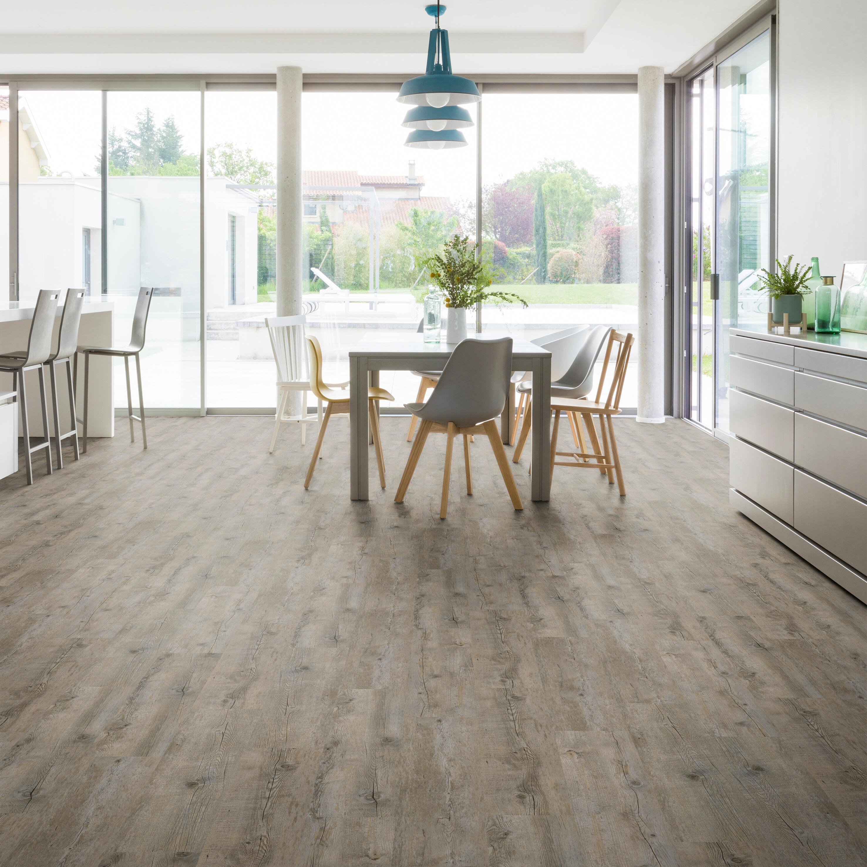 Lame PVC adhésive medio GERFLOR Senso rustic bd pecan effet bois ...