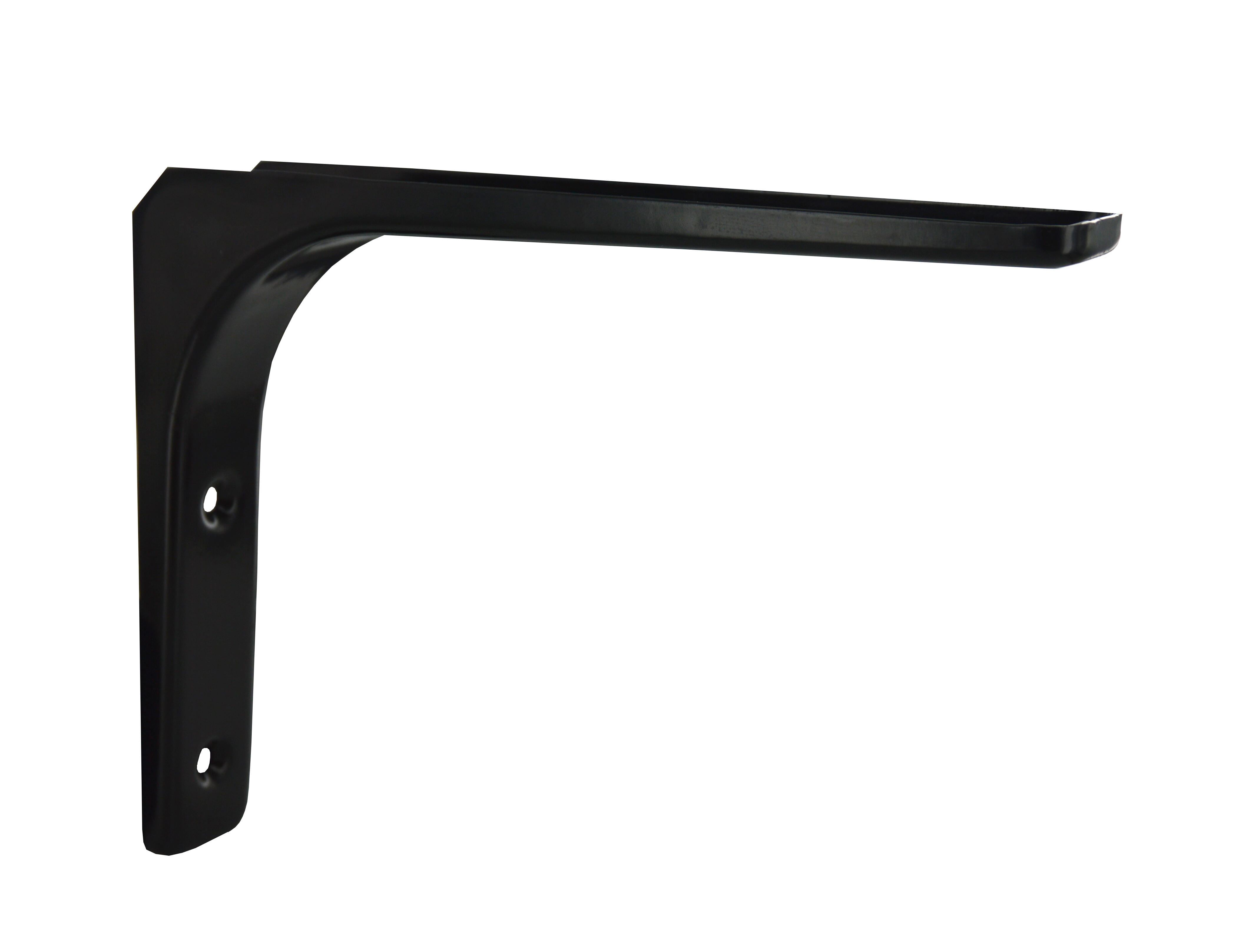 Equerre acier époxy noir, H.25 x P.20 cm | Leroy Merlin