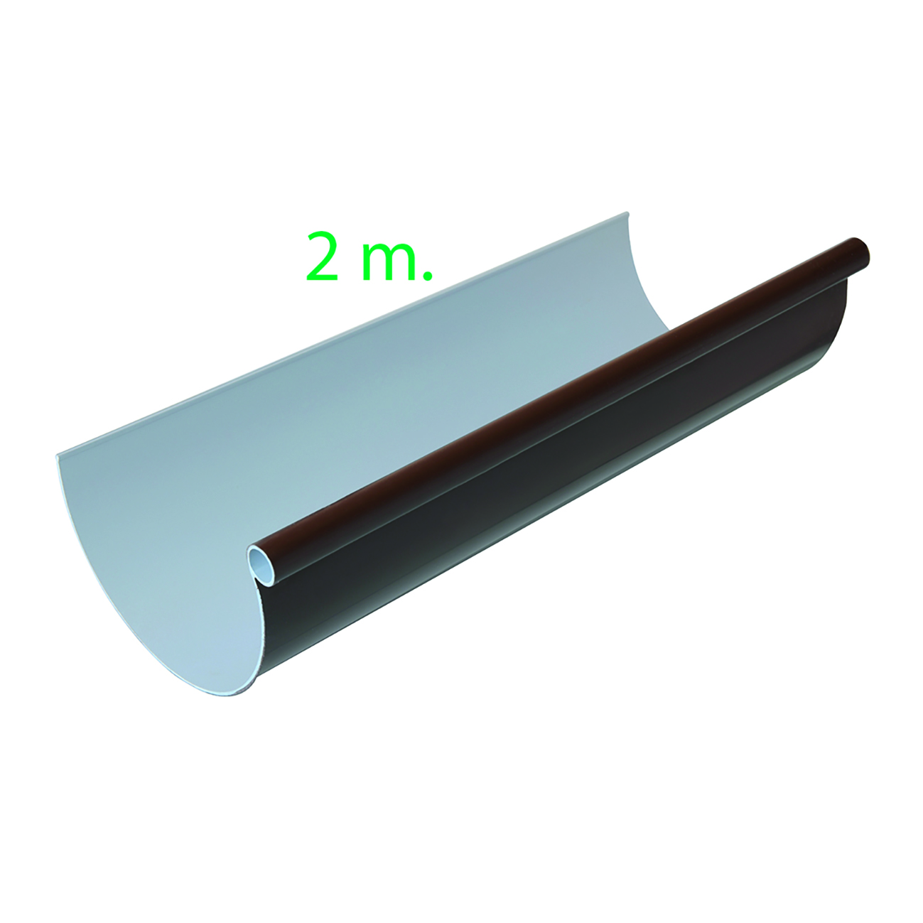 Canale di gronda coestruso in pvc marrone, Ø 120 mm L 2 m | Leroy Merlin