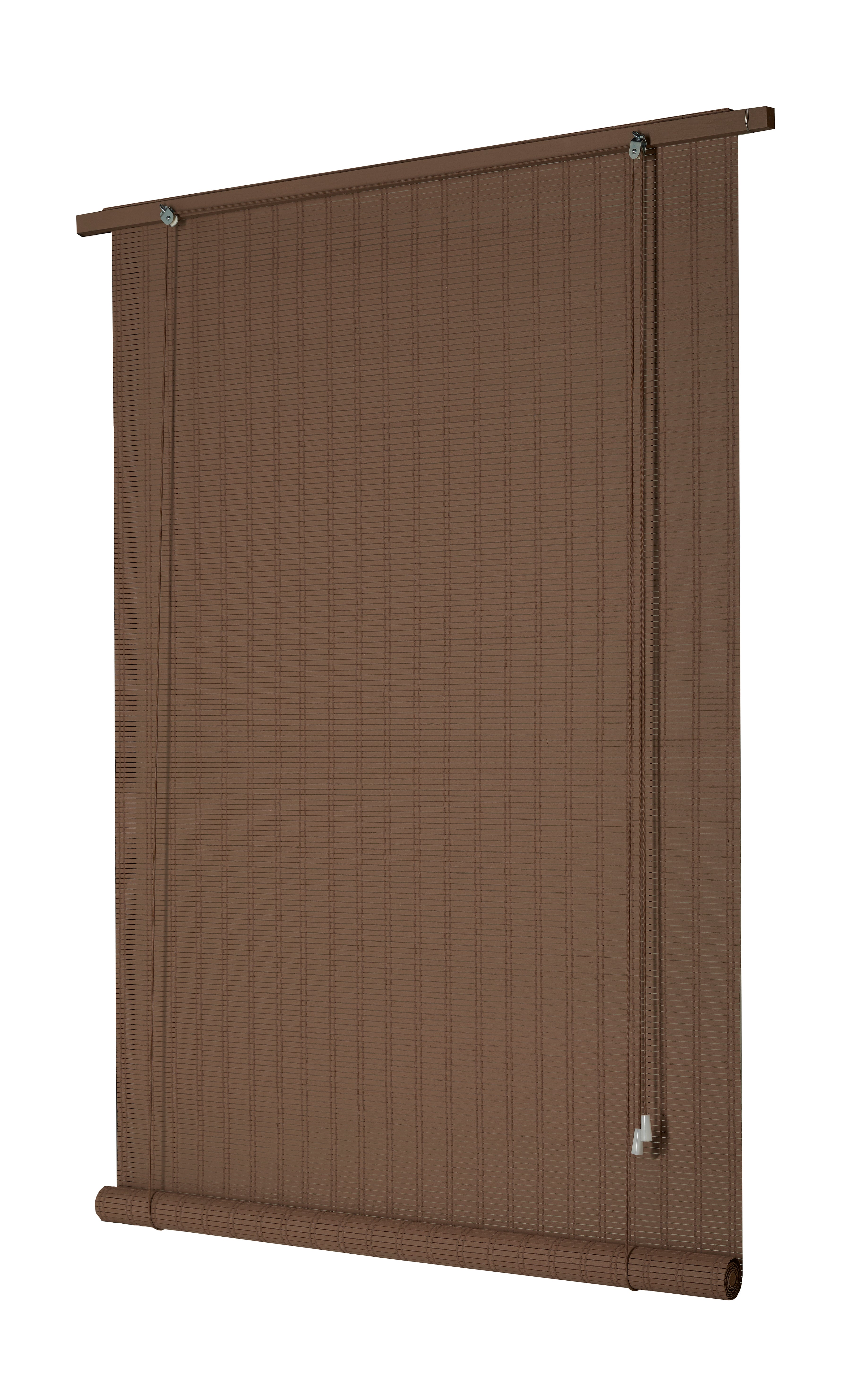 Store enrouleur tamisant Bois tissé marron moka, l.150 x H.240 cm ... Store enrouleur tamisant Bois tissé marron moka, l.150 x H.240 cm ...
