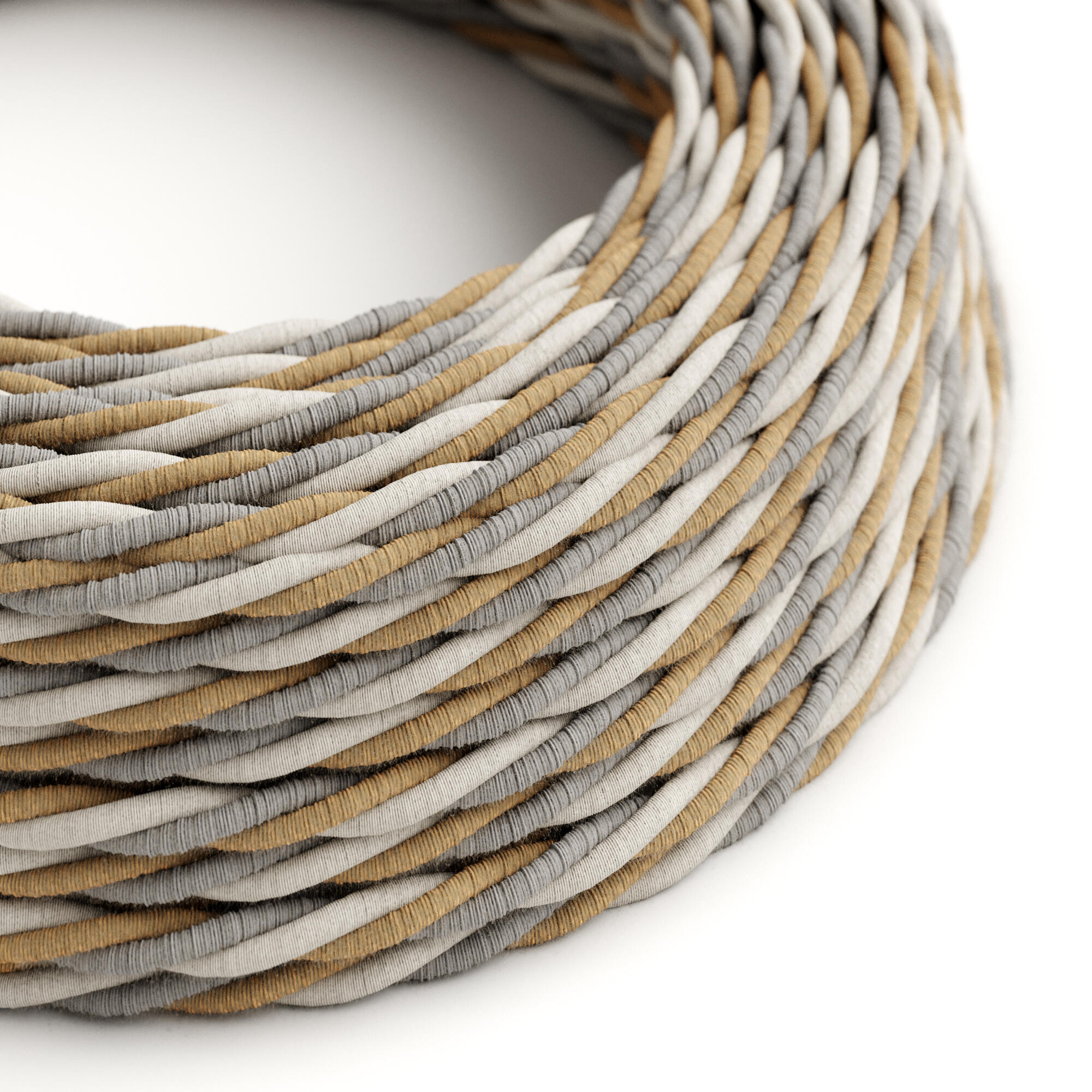 Câble torsade naturel, CREATIVE CABLES beige | Leroy Merlin