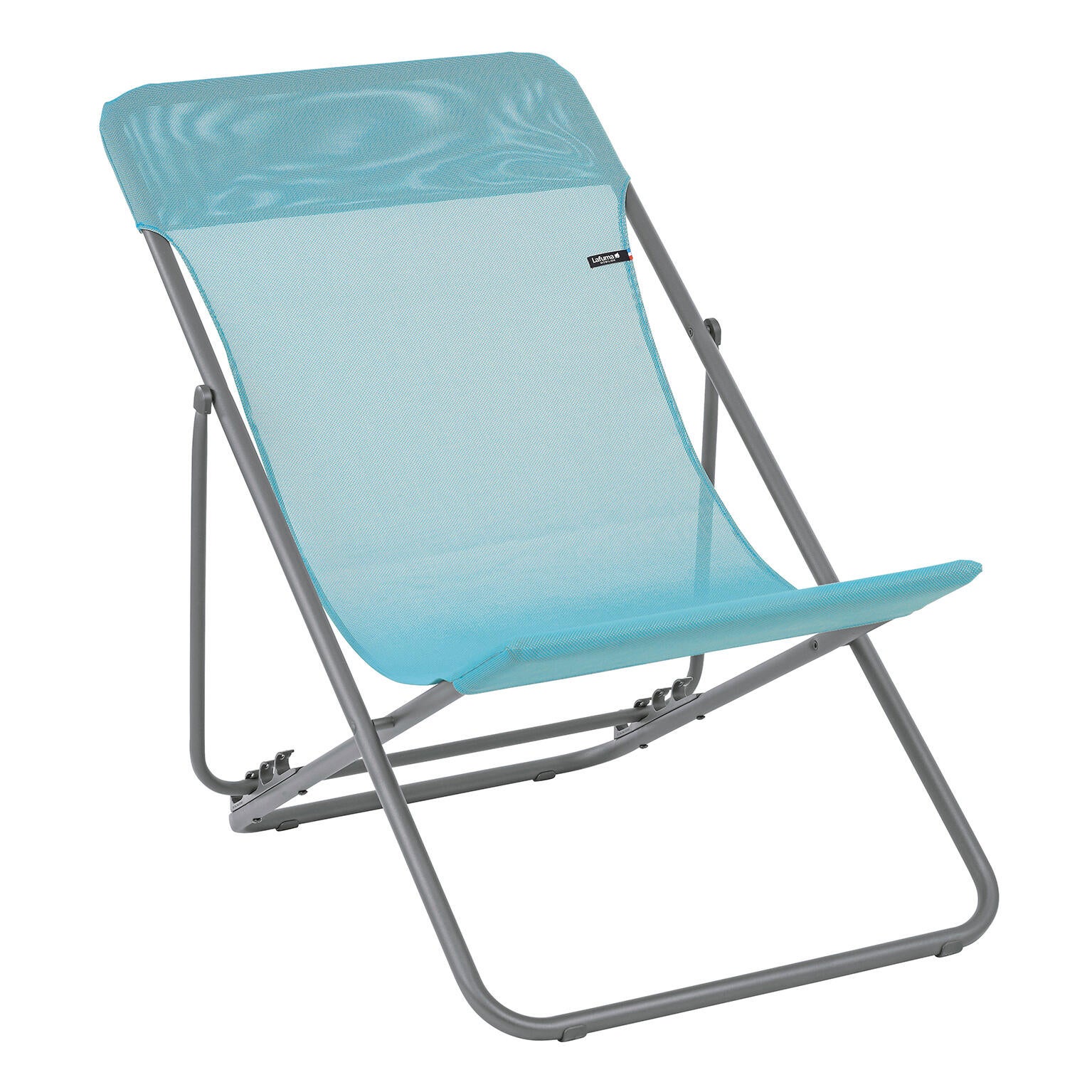 Transat de jardin en acier Batyline bleu lac | Leroy Merlin