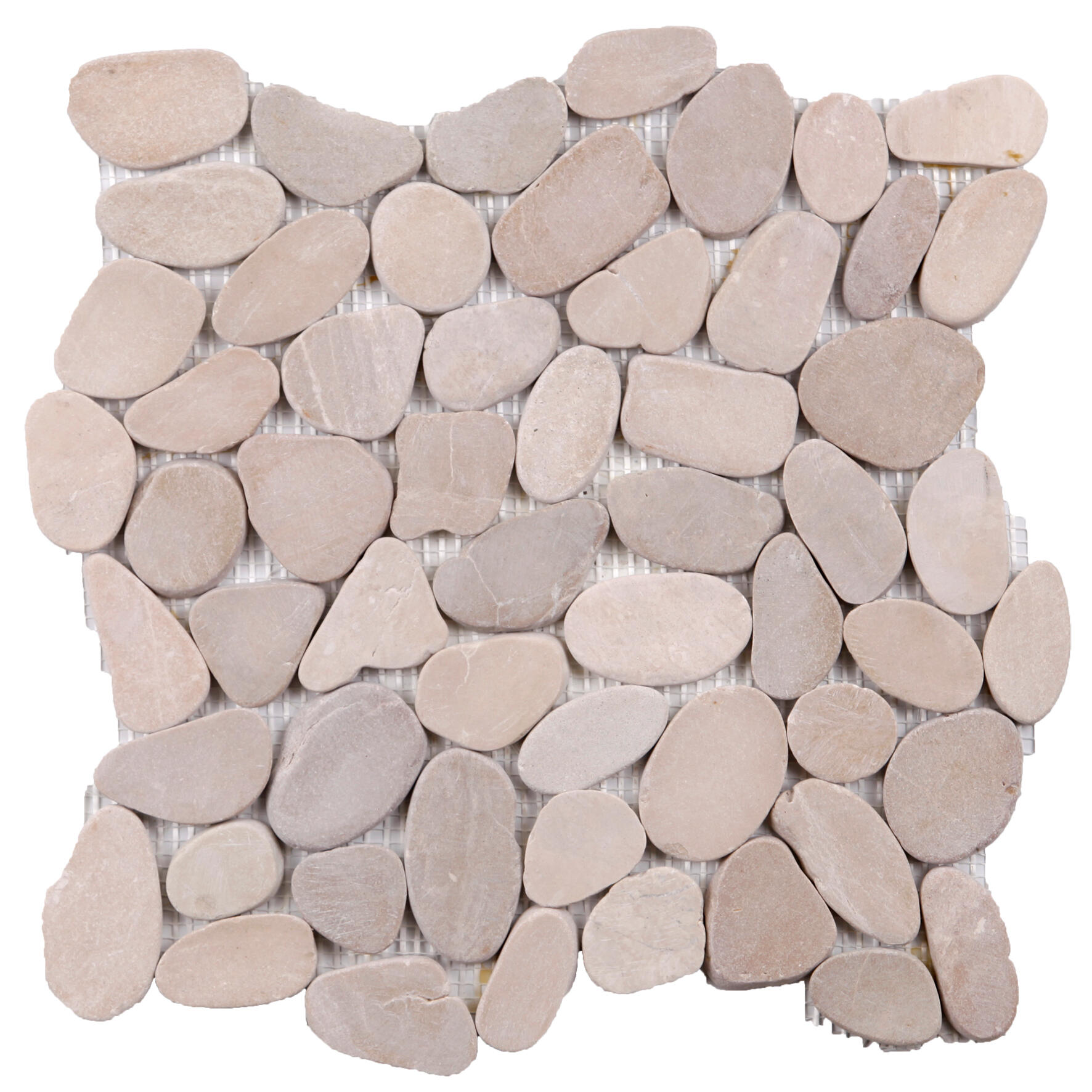 1 plaque galet mur / sol beige 30 x 30 cm | Leroy Merlin