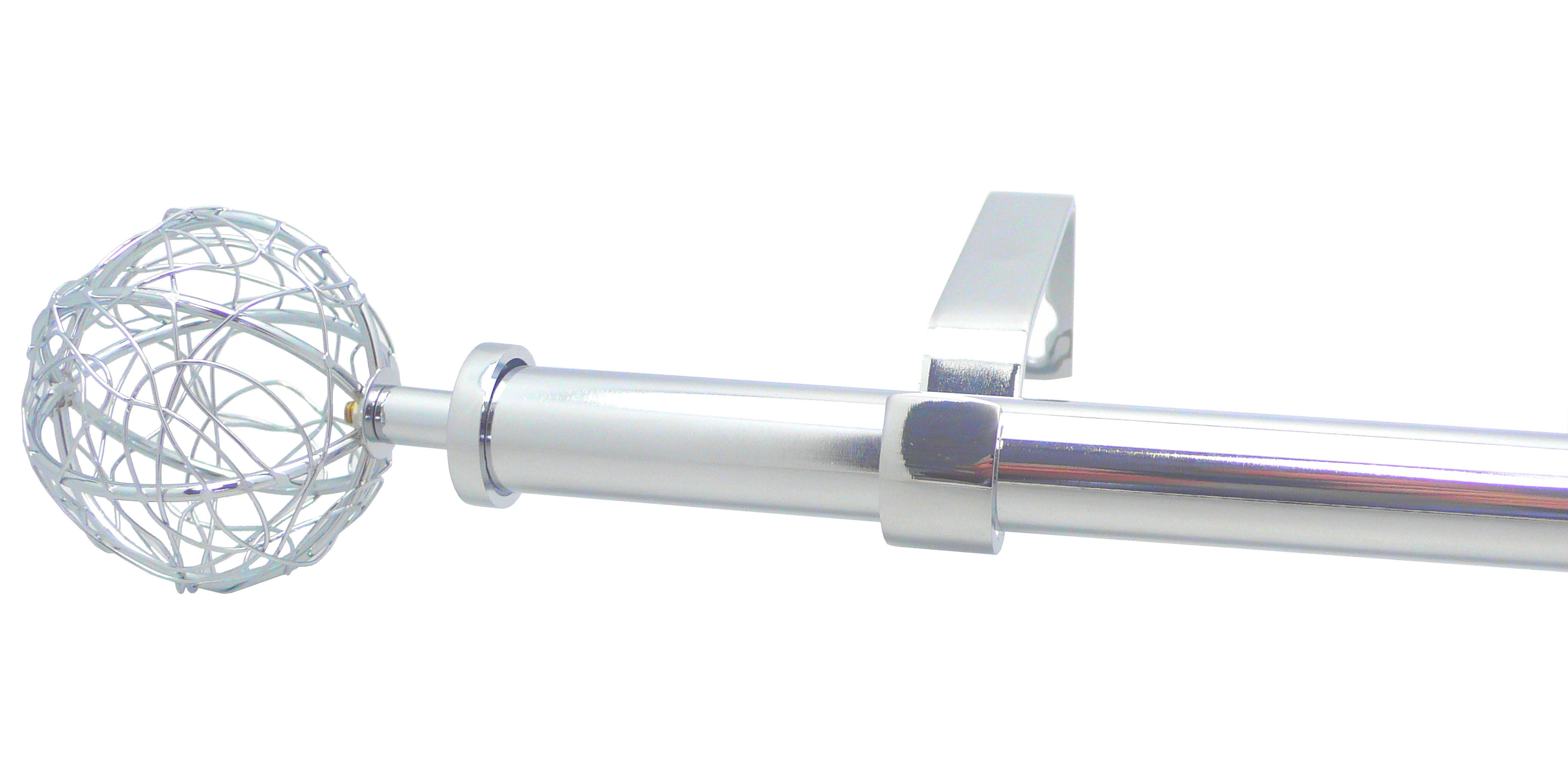 Kit de tringle à rideaux City Diam.20 mm acier 120 à 210 cm | Leroy Merlin