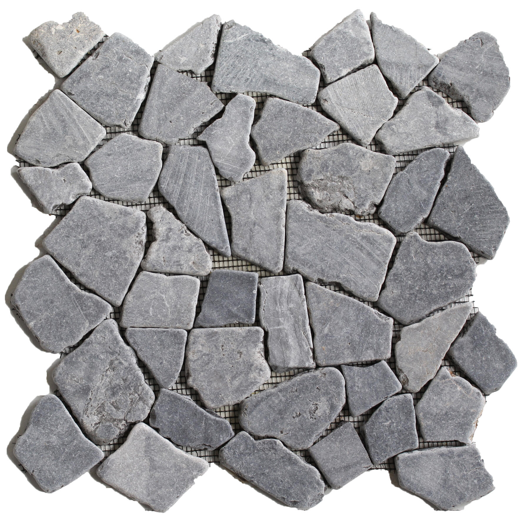 Mosaïque mur Marbre marbre gris 30 x 30 cm MAT INTER | Leroy Merlin