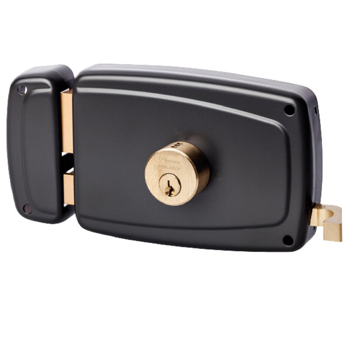 Serrure en applique VACHETTE, axe 70 mm, à tirage, ouverture à gauche ...