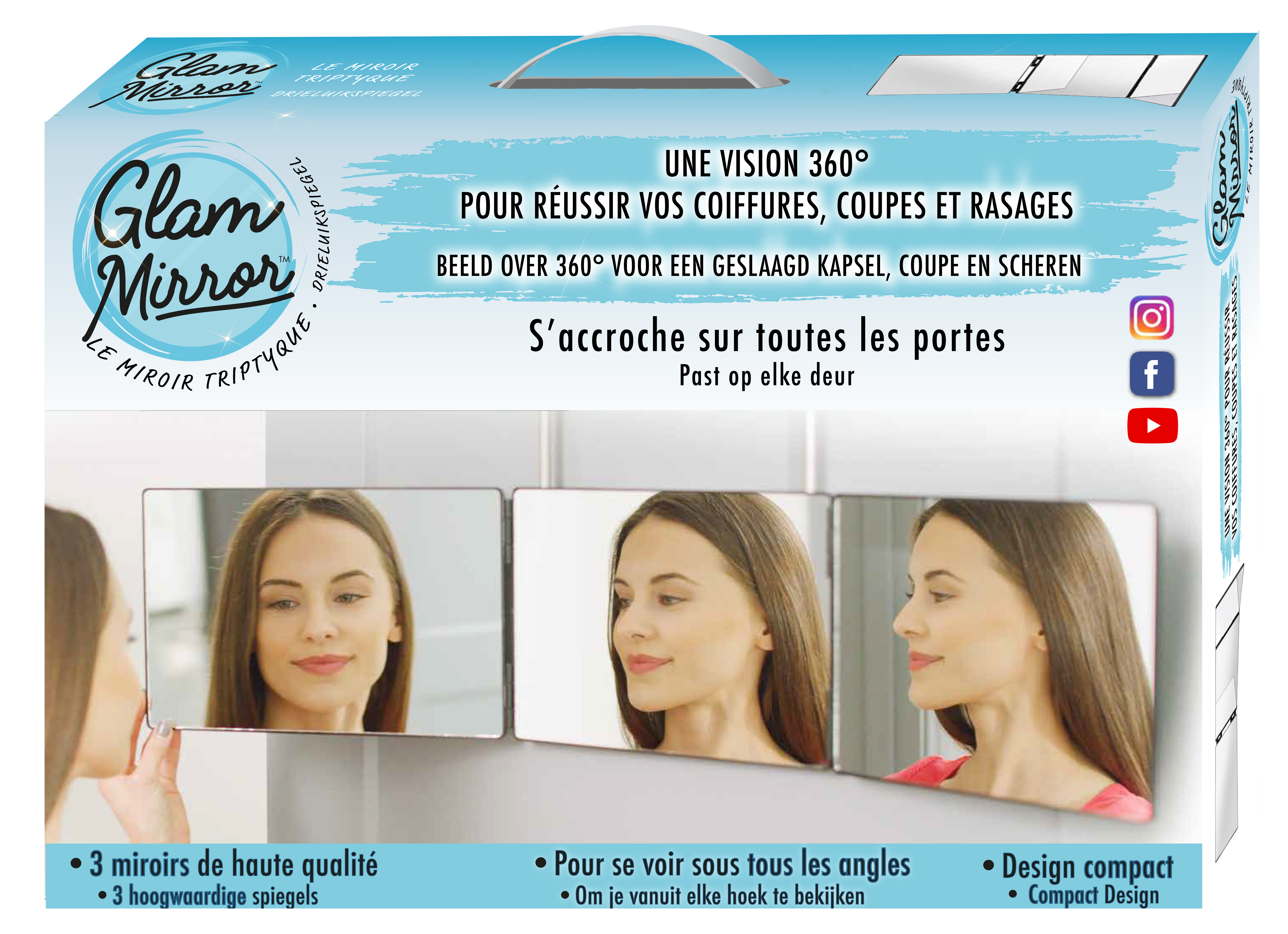 Miroir Triptyque Leroy Merlin
