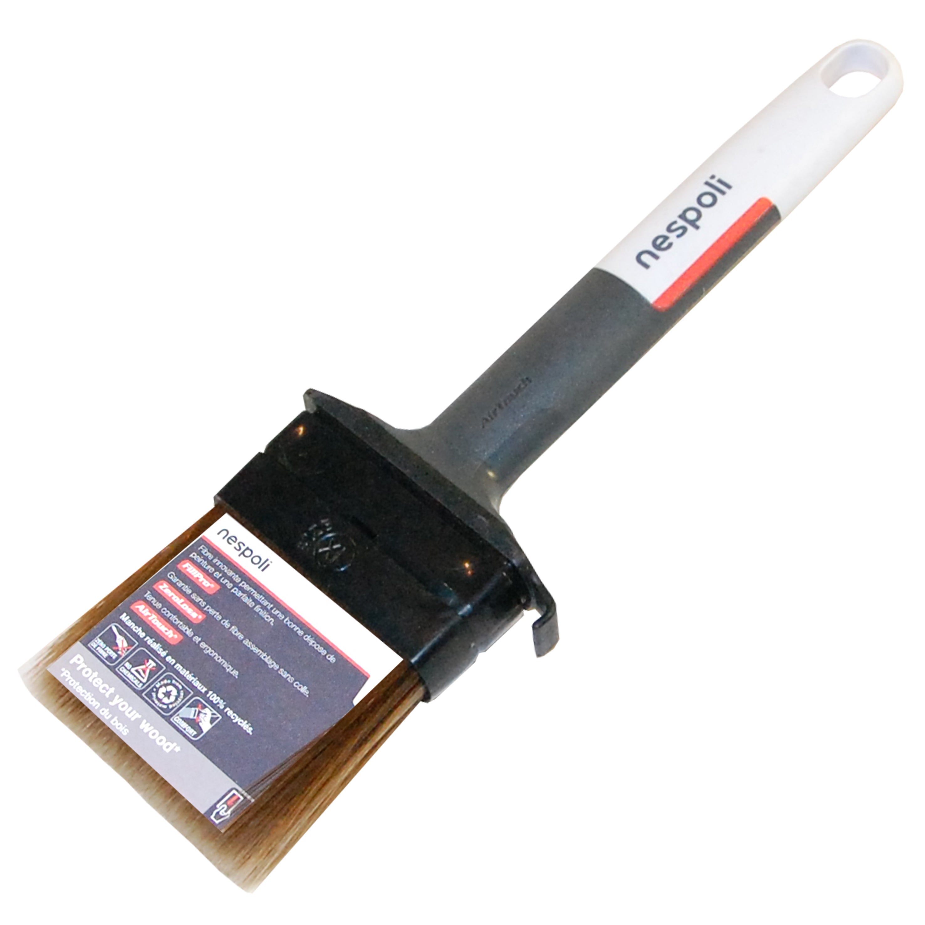 Pinceau conique pour peindre une surface lisse, 65 mm NESPOLI | Leroy ...