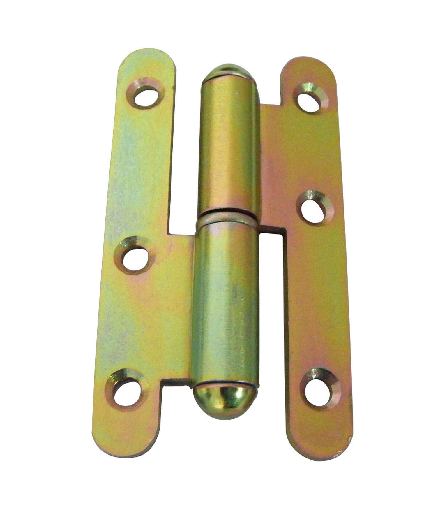 Paumelle de porte en acier zingué, L.80 x l.45 mm | Leroy Merlin
